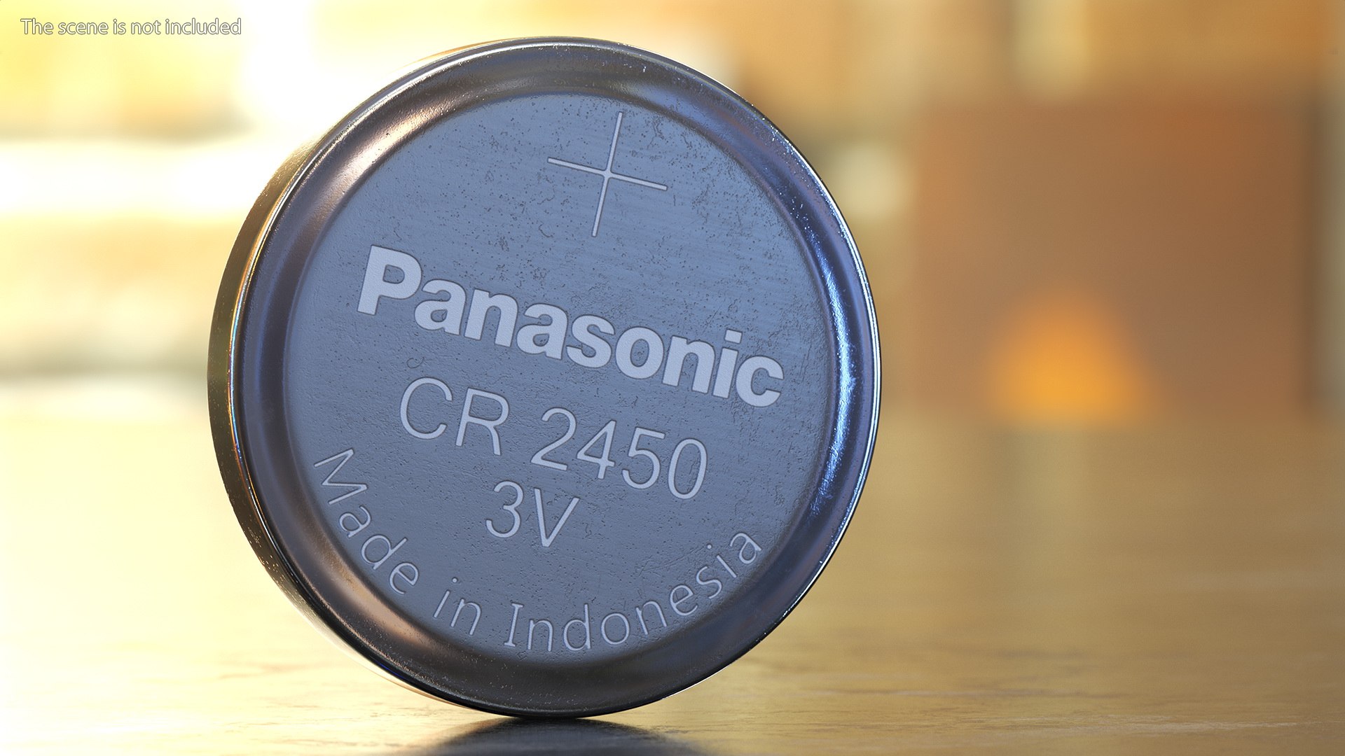 Button Cell Battery Panasonic CR2450 3D model - TurboSquid 1919132