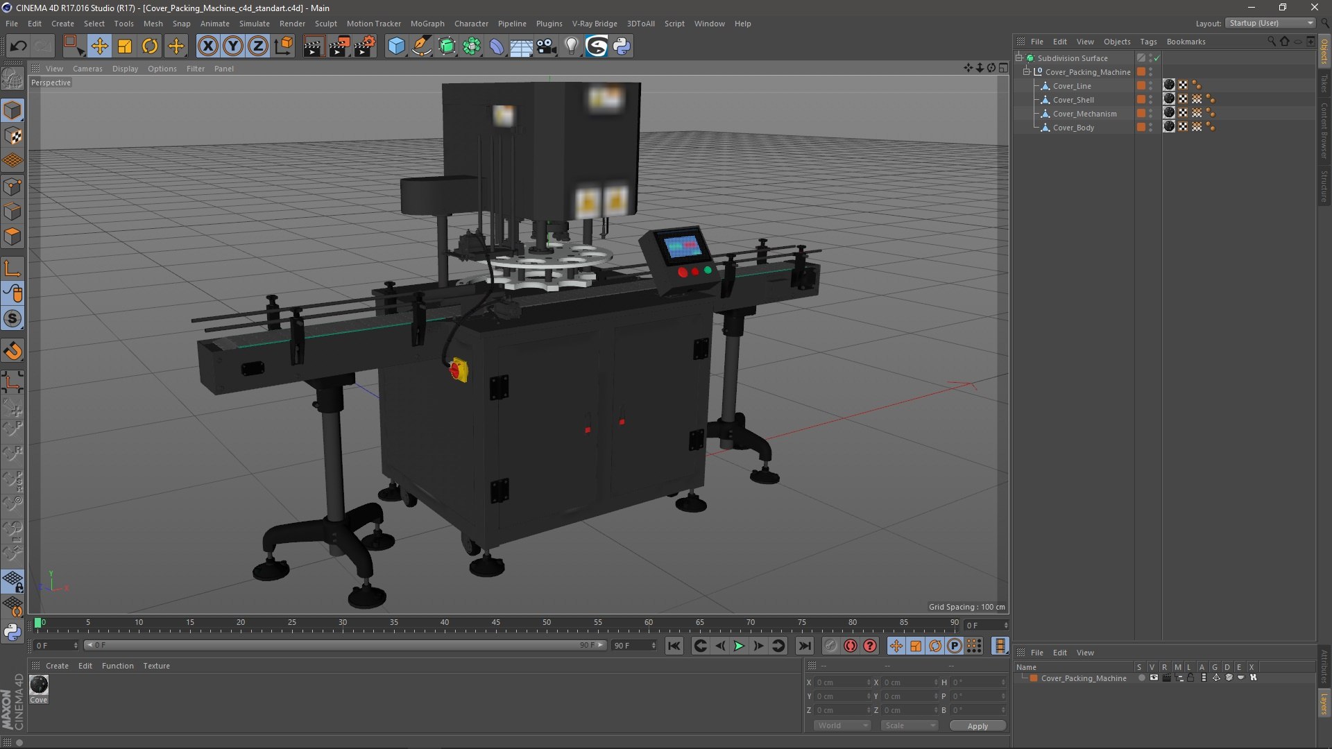 Cover Packing Machine Model - TurboSquid 2258154