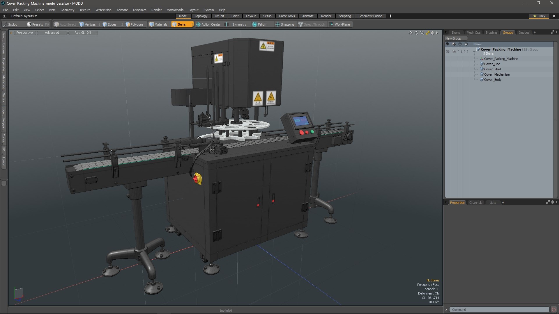 Cover Packing Machine Model - TurboSquid 2258154