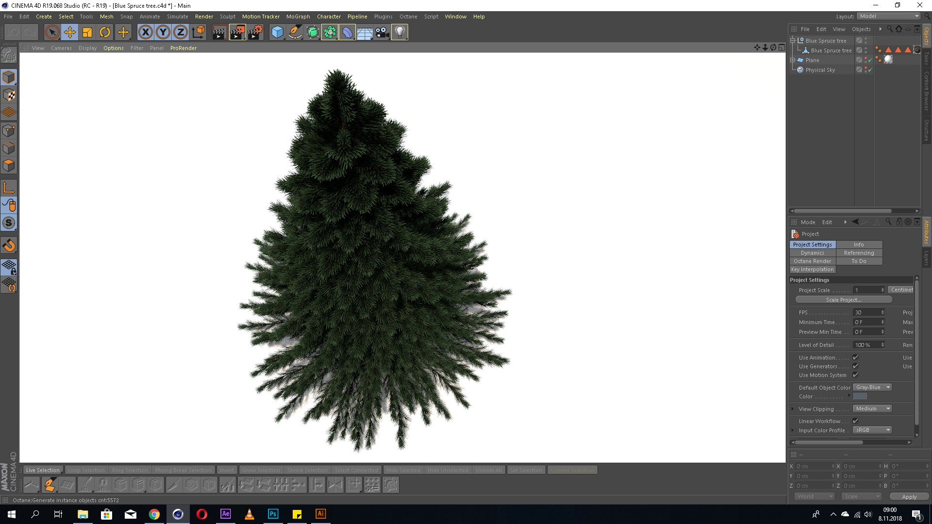 3D blue spruce tree - TurboSquid 1344301
