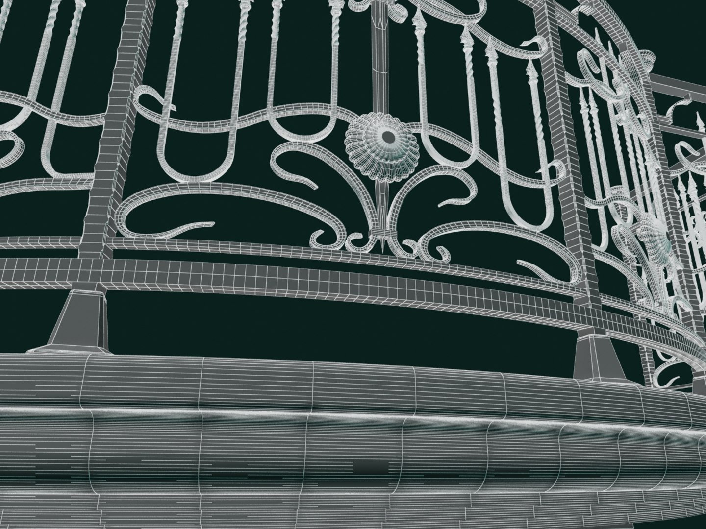 Architectural balcony model - TurboSquid 1374879