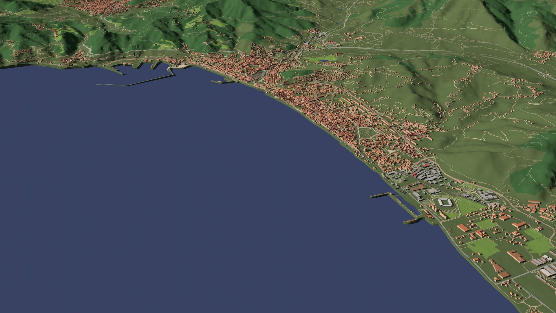3D Model Salerno Italy - City And Urban - TurboSquid 2358226