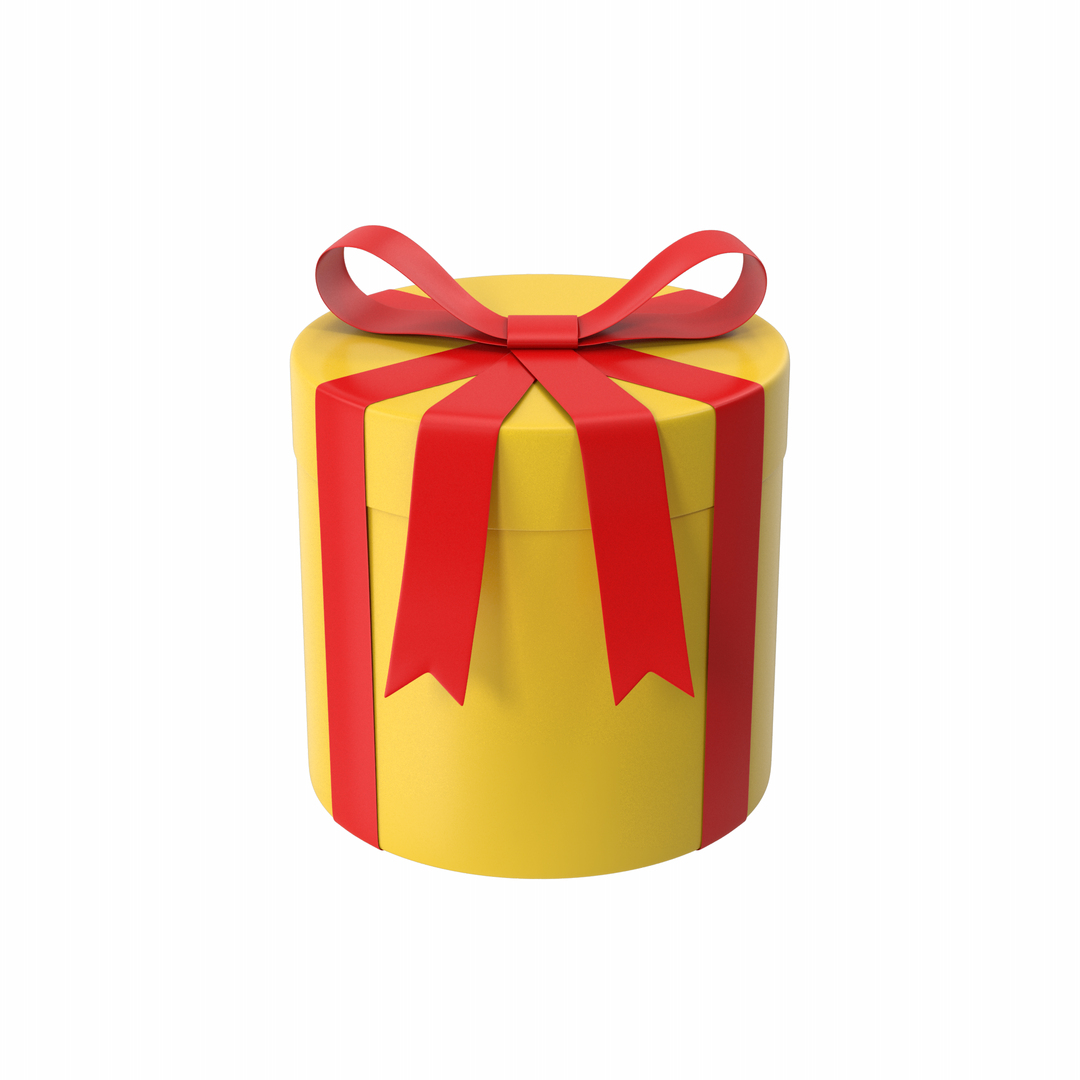 Yellow Gift Box 3D Model - TurboSquid 2153402