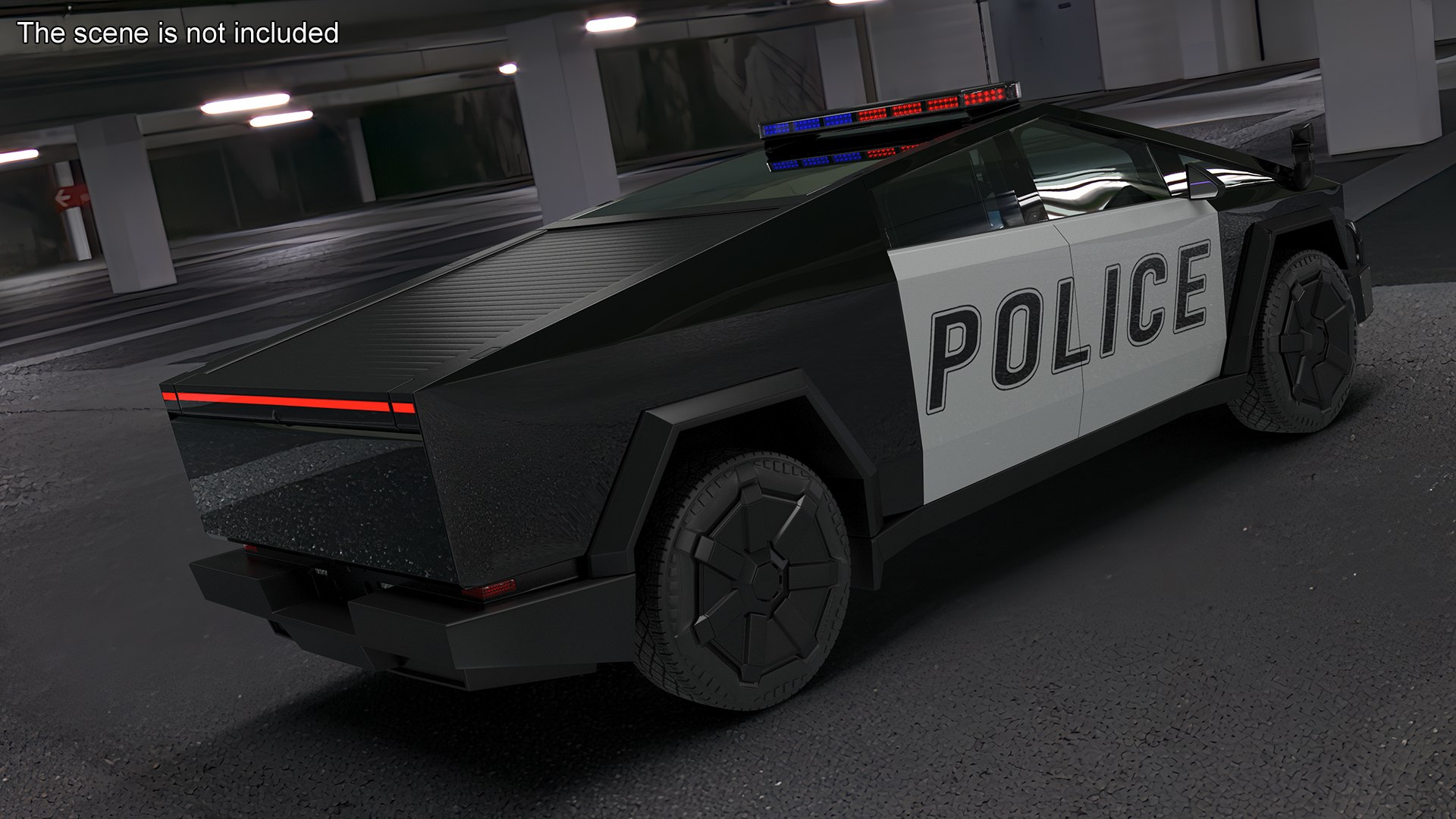 Tesla Cybertruck Police Patrol Vehicle Rigged 3D - TurboSquid 2276791
