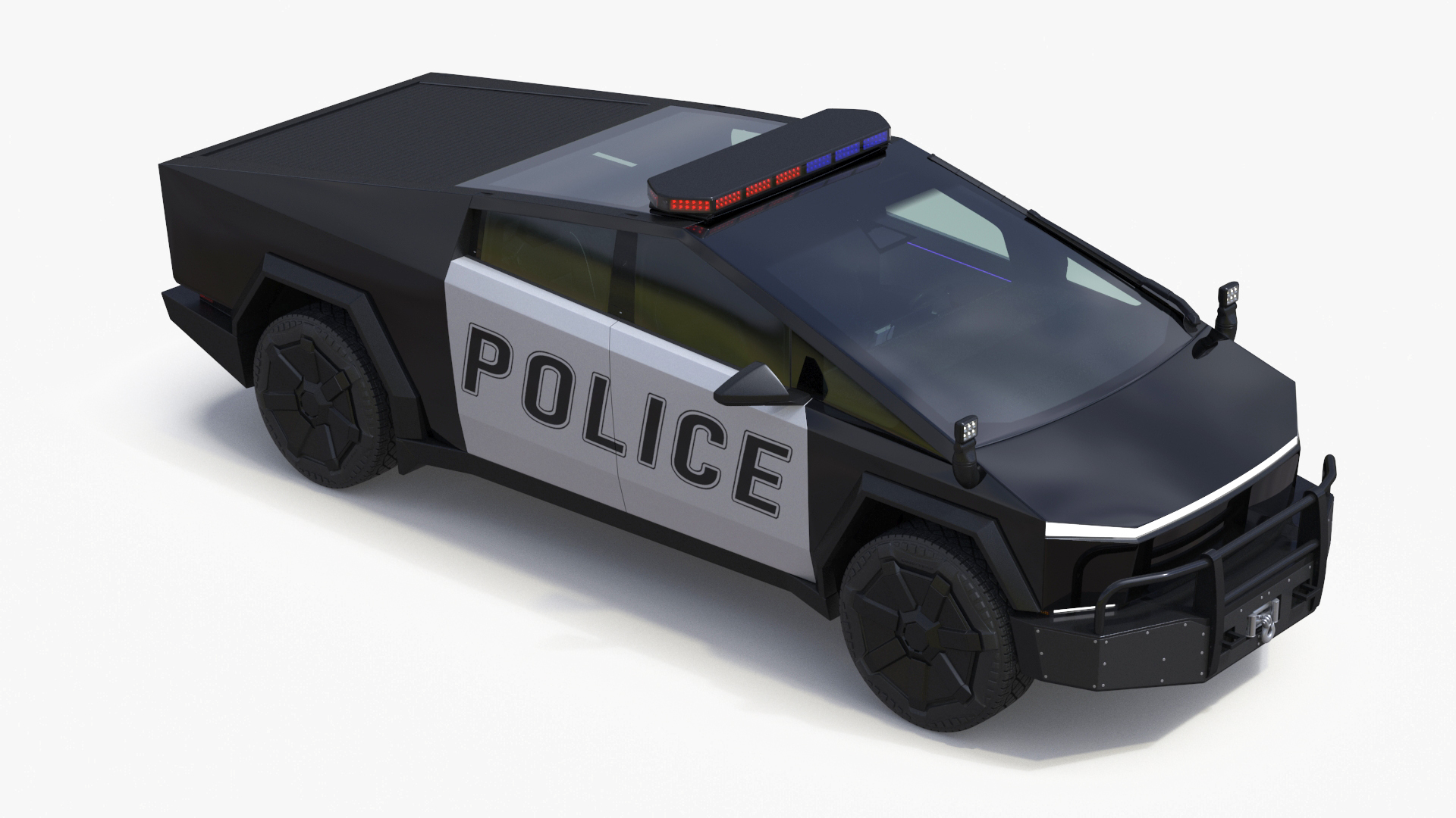 Tesla Cybertruck Police Patrol Vehicle Rigged 3D - TurboSquid 2276791