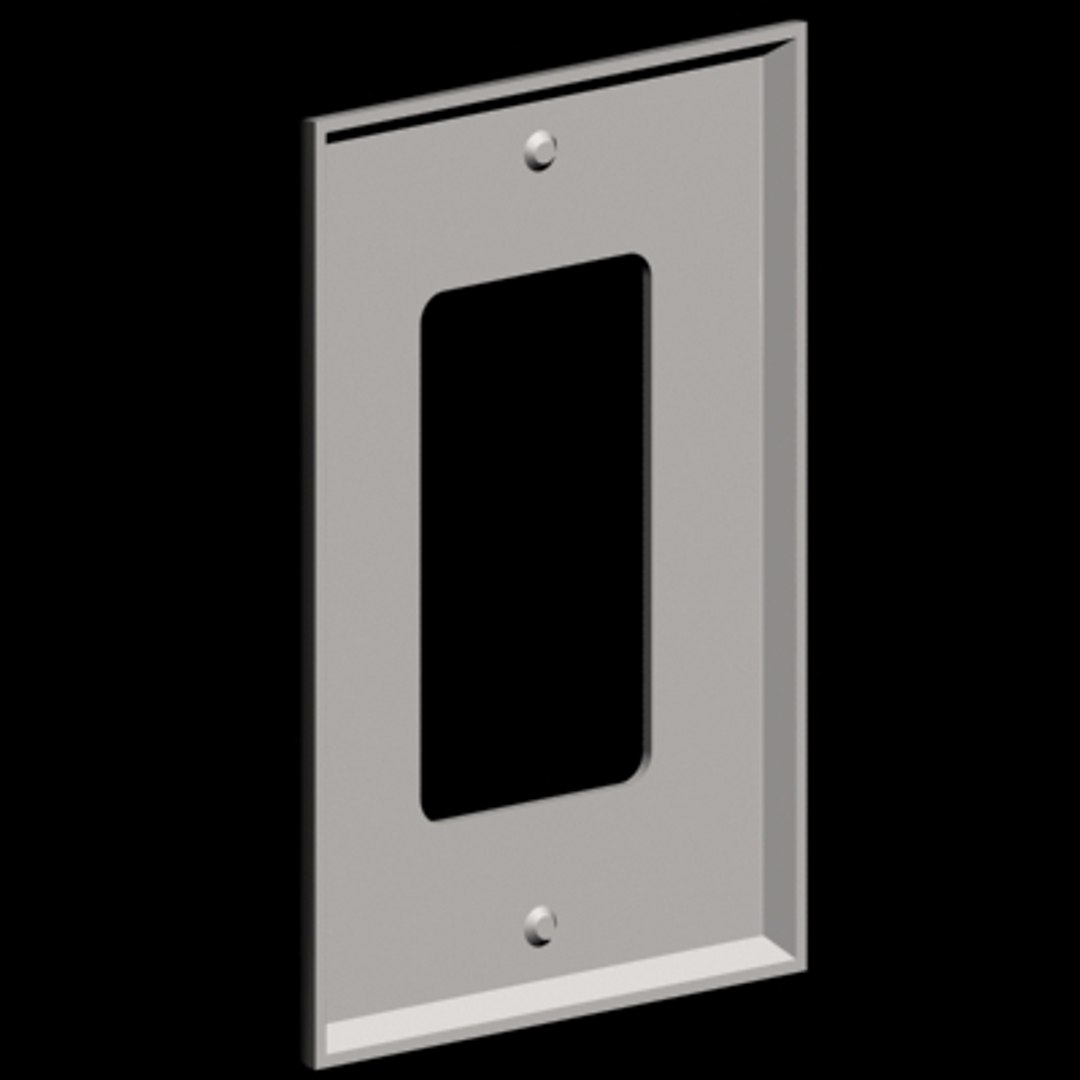 Decora Style Wall Plate 3d Model