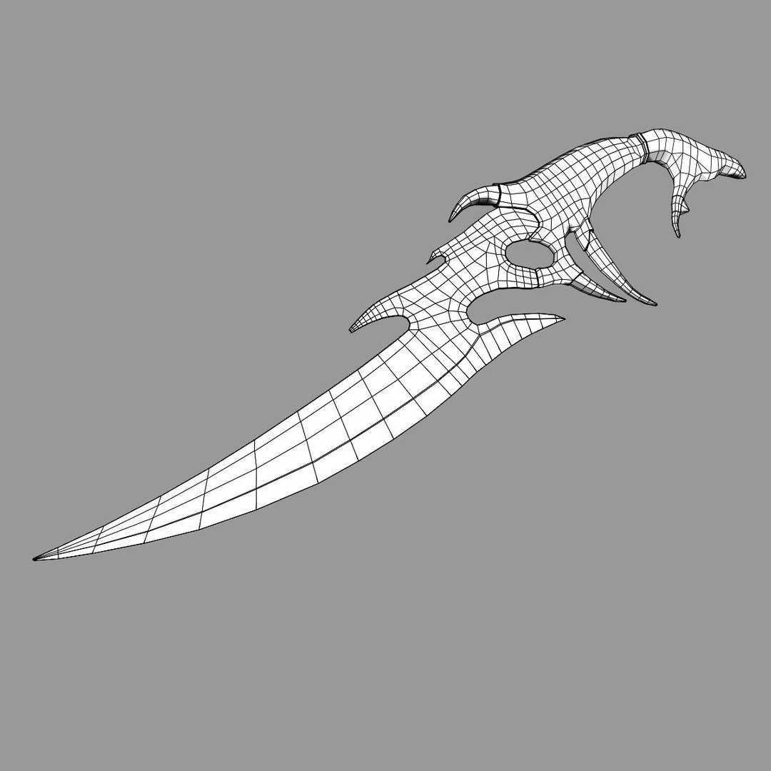 3d Antique Knife Model