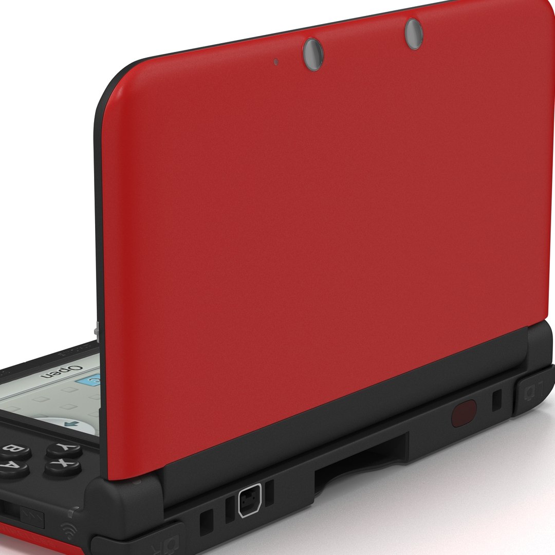 3d Model Nintendo Xl Red