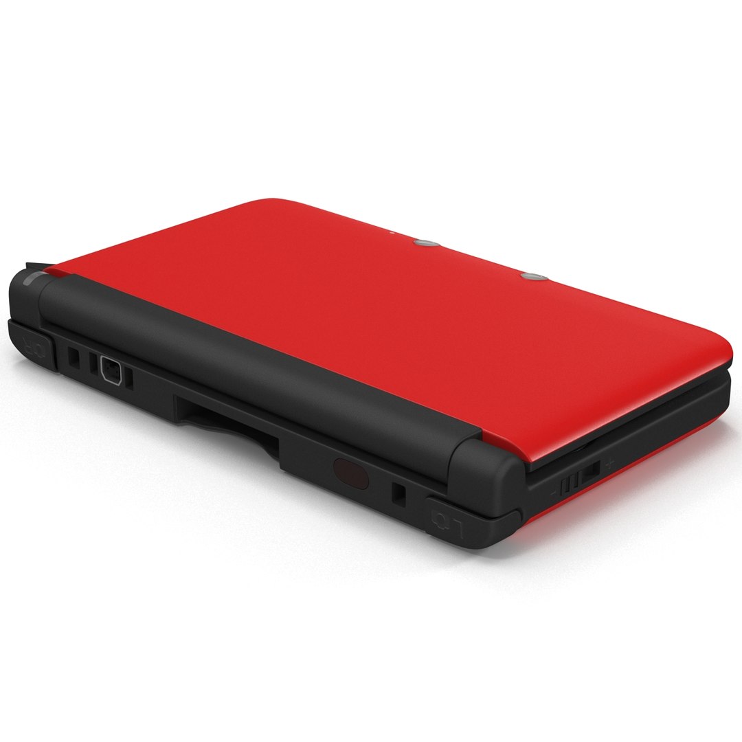 3d Model Nintendo Xl Red
