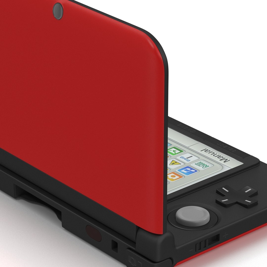 3d Model Nintendo Xl Red