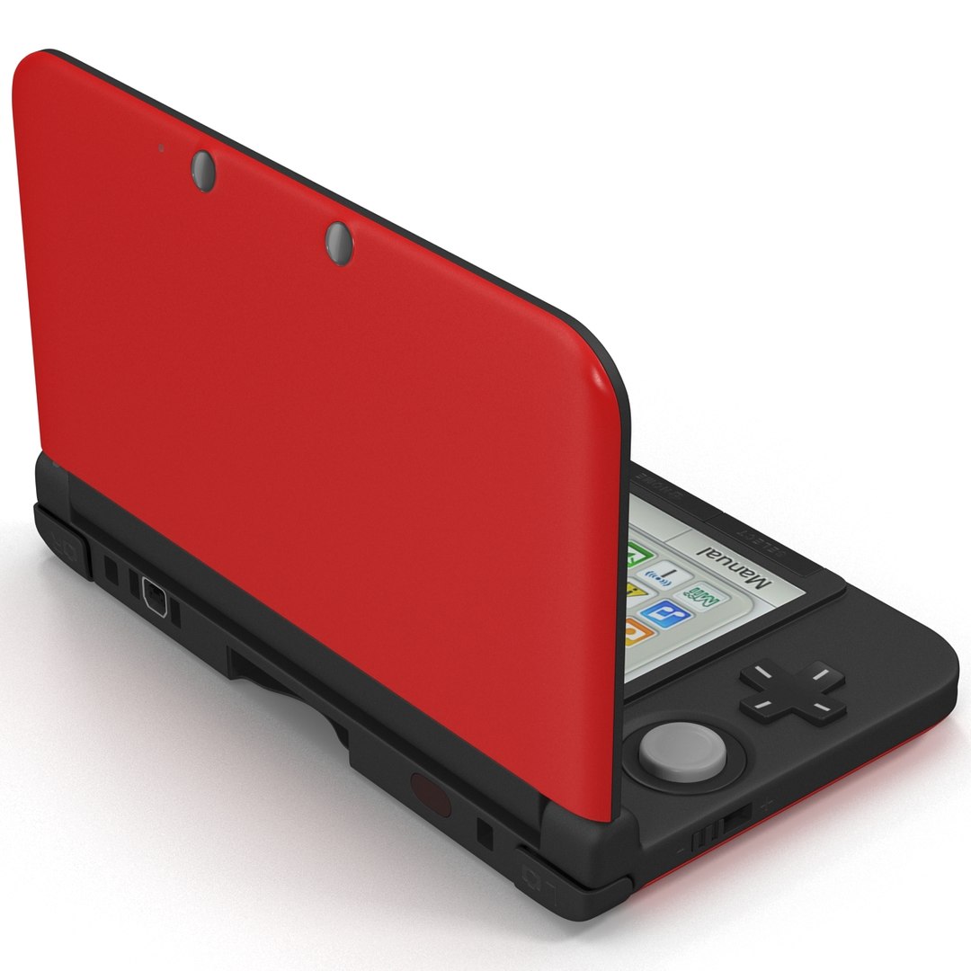 3d Model Nintendo Xl Red