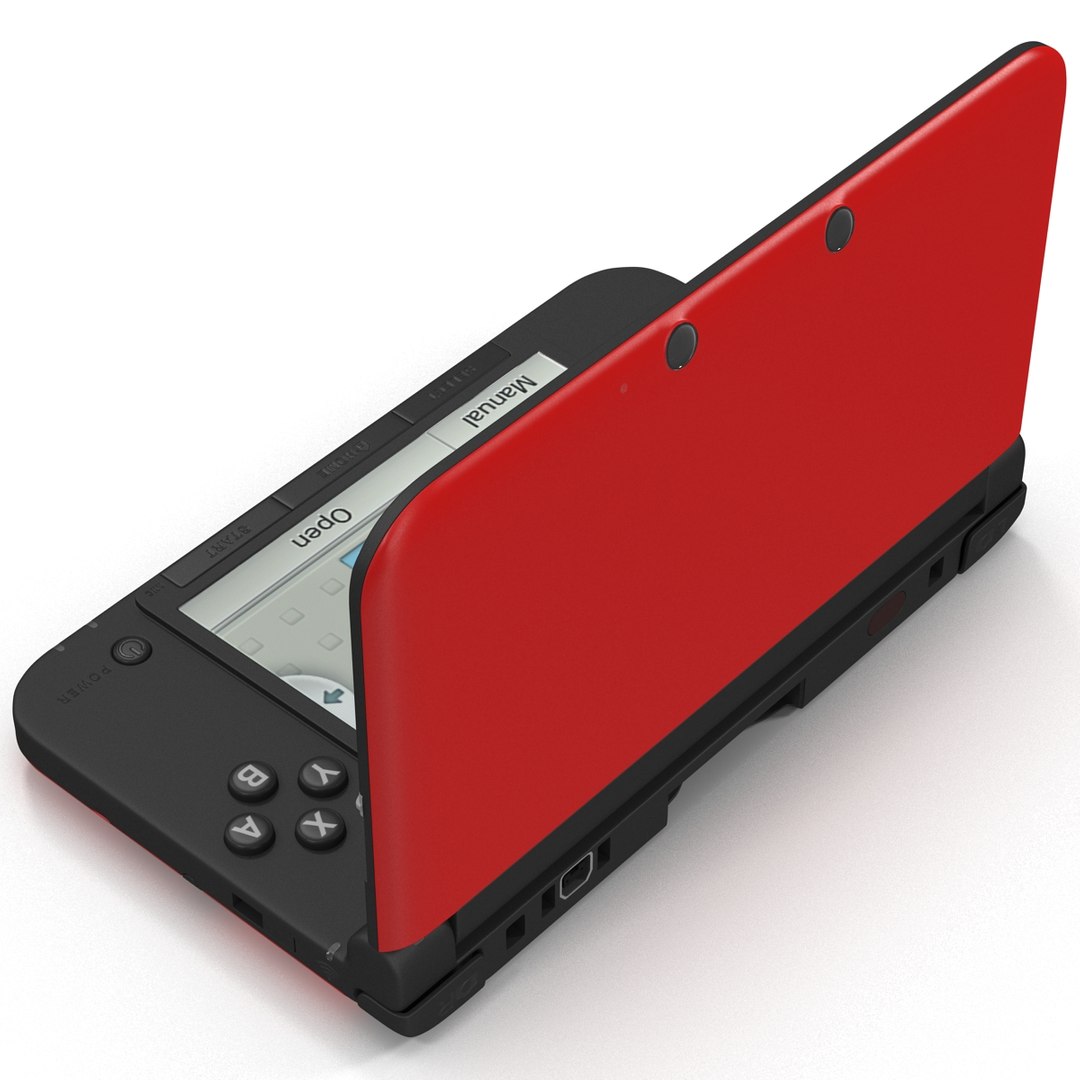 3d Model Nintendo Xl Red