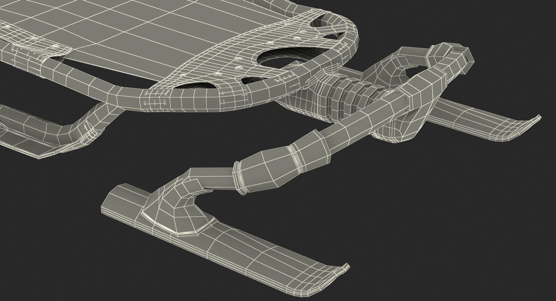 Lying snow sled 3D model - TurboSquid 1160331