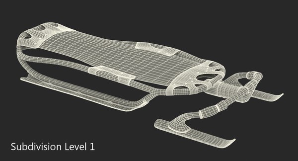Lying snow sled 3D model - TurboSquid 1160331