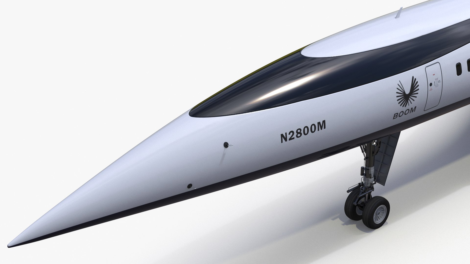 Overture Supersonic Jet Aircraft Rigged For Maya Model - TurboSquid 2287229