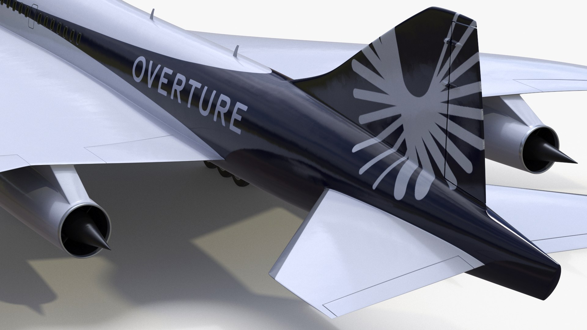 Overture Supersonic Jet Aircraft Rigged For Maya Model - TurboSquid 2287229