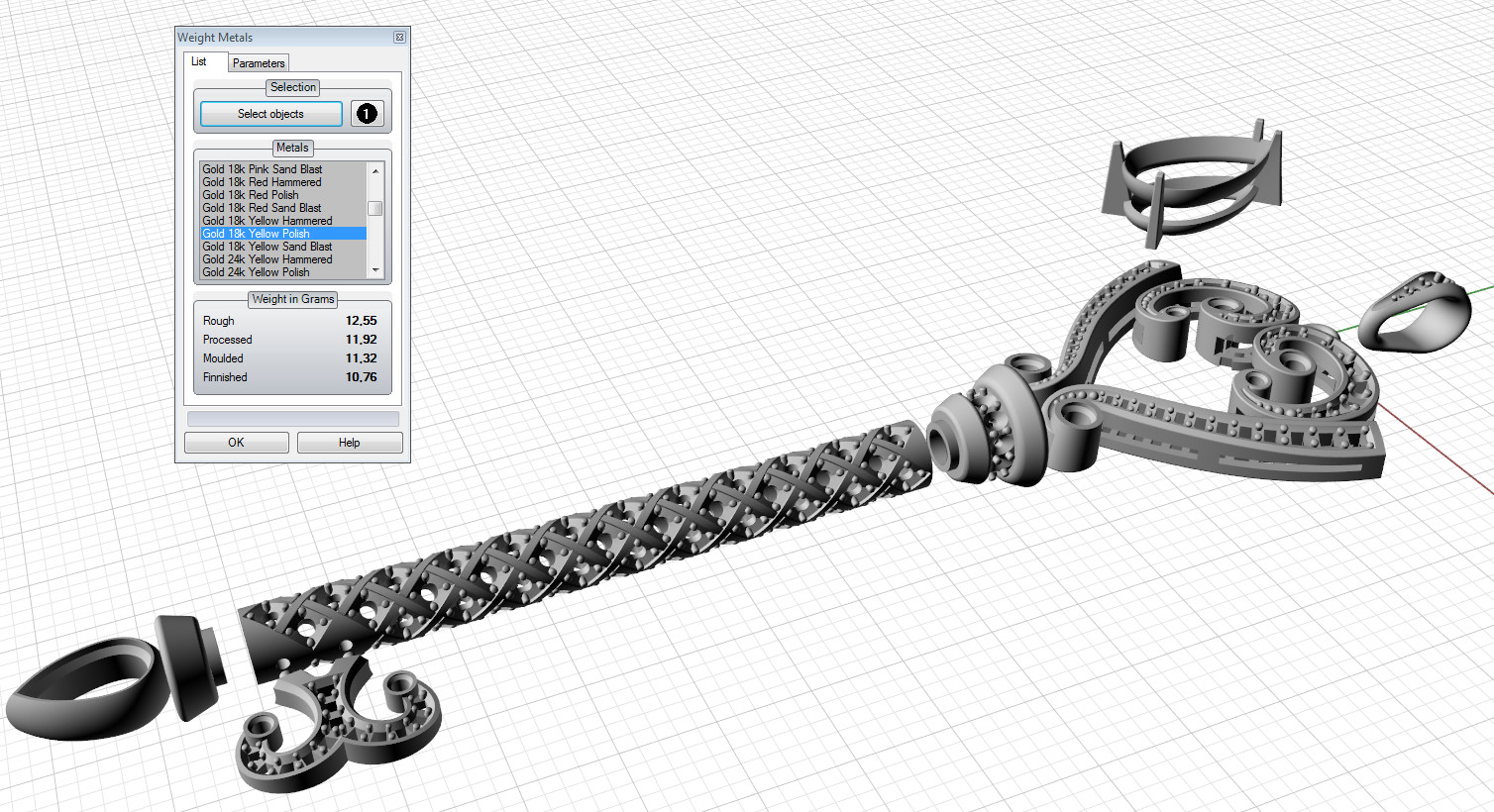 3d jewelry jewel pendant