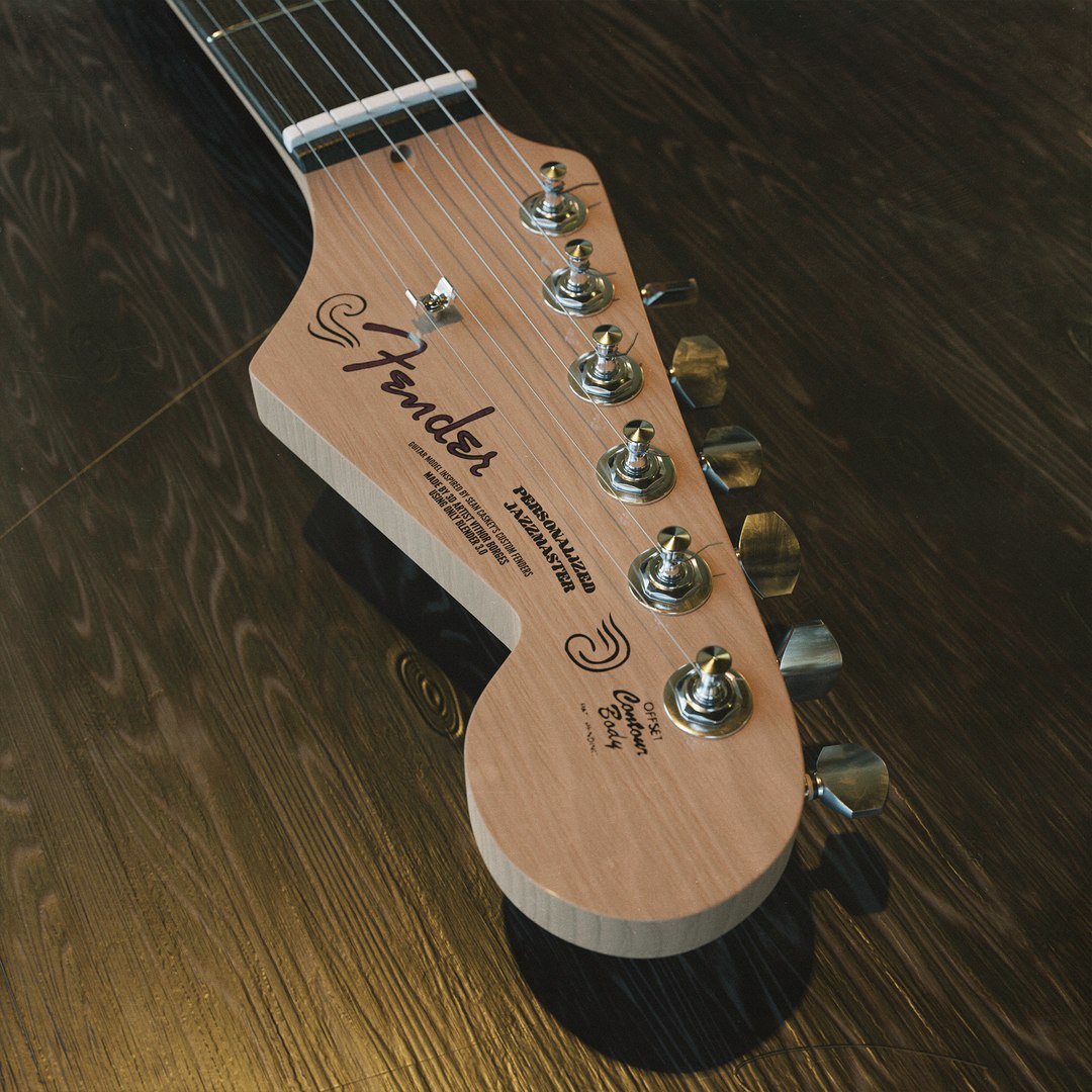 FENDER American Jazzmaster Model - TurboSquid 2134824