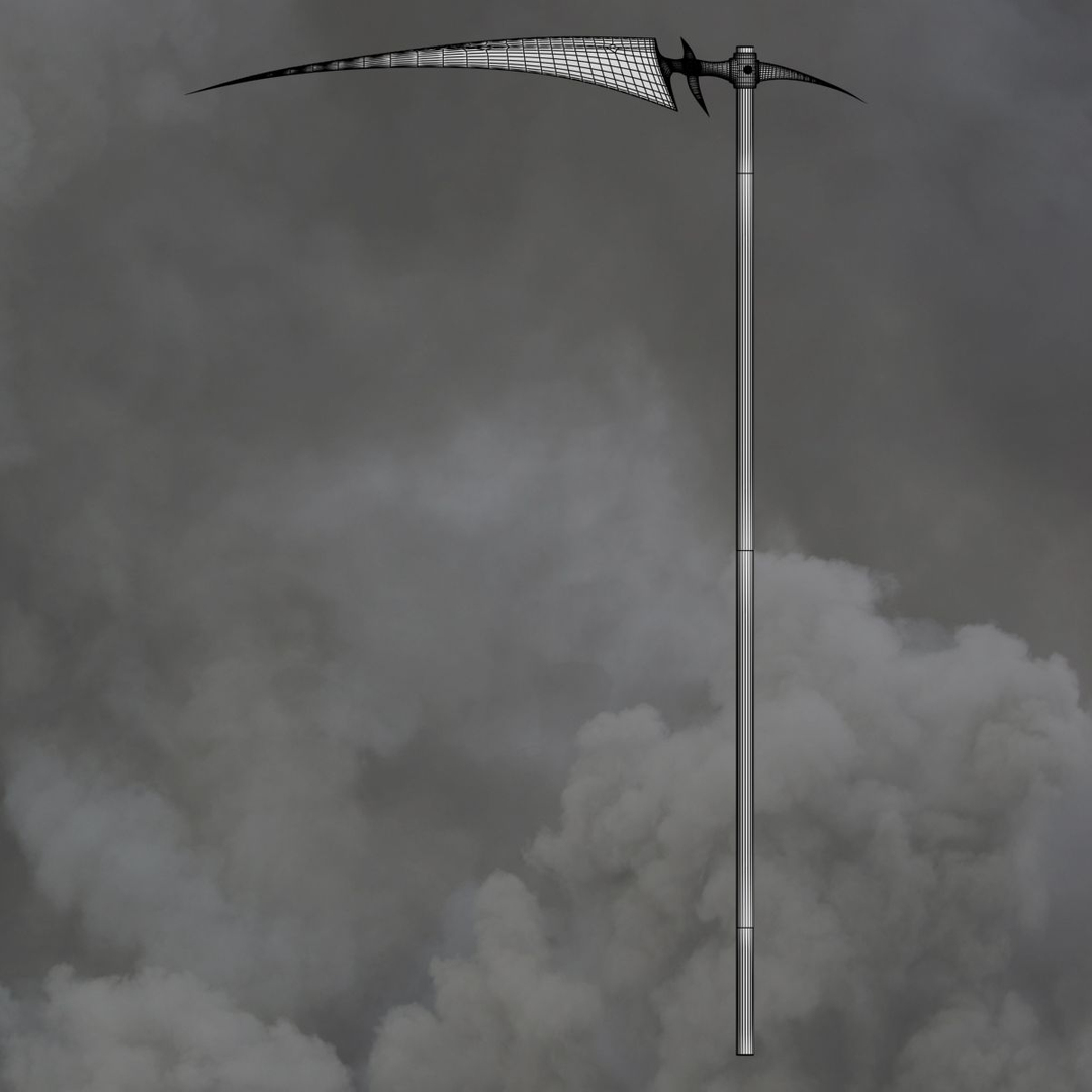 3d Model Scythe Cut