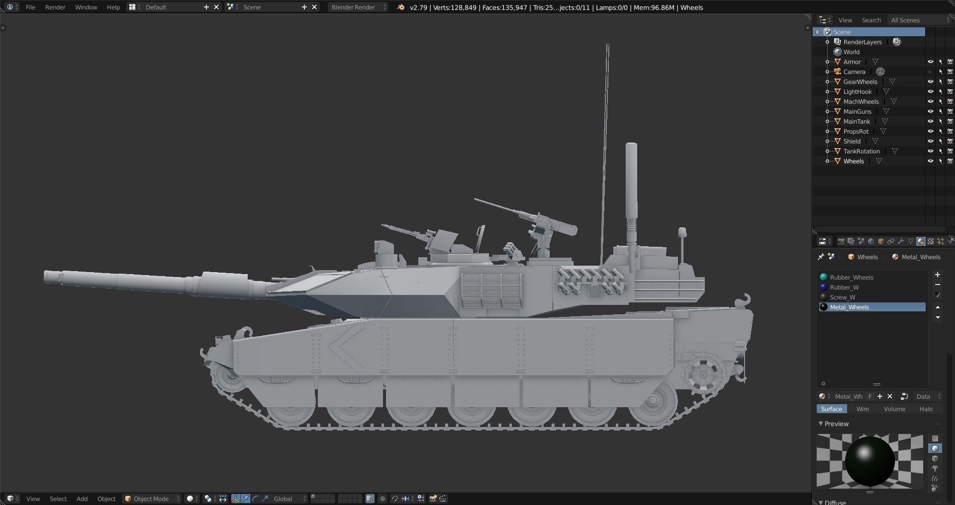 Free Abrams Tank 3D - TurboSquid 1465234