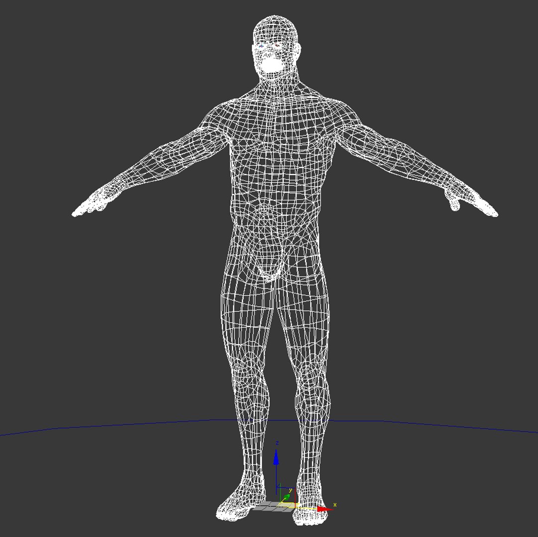3d Man Human Body Character Model