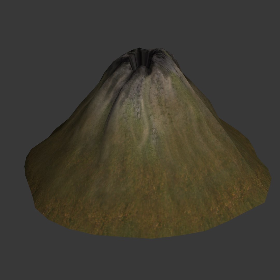 3d Model Volcano Sleep