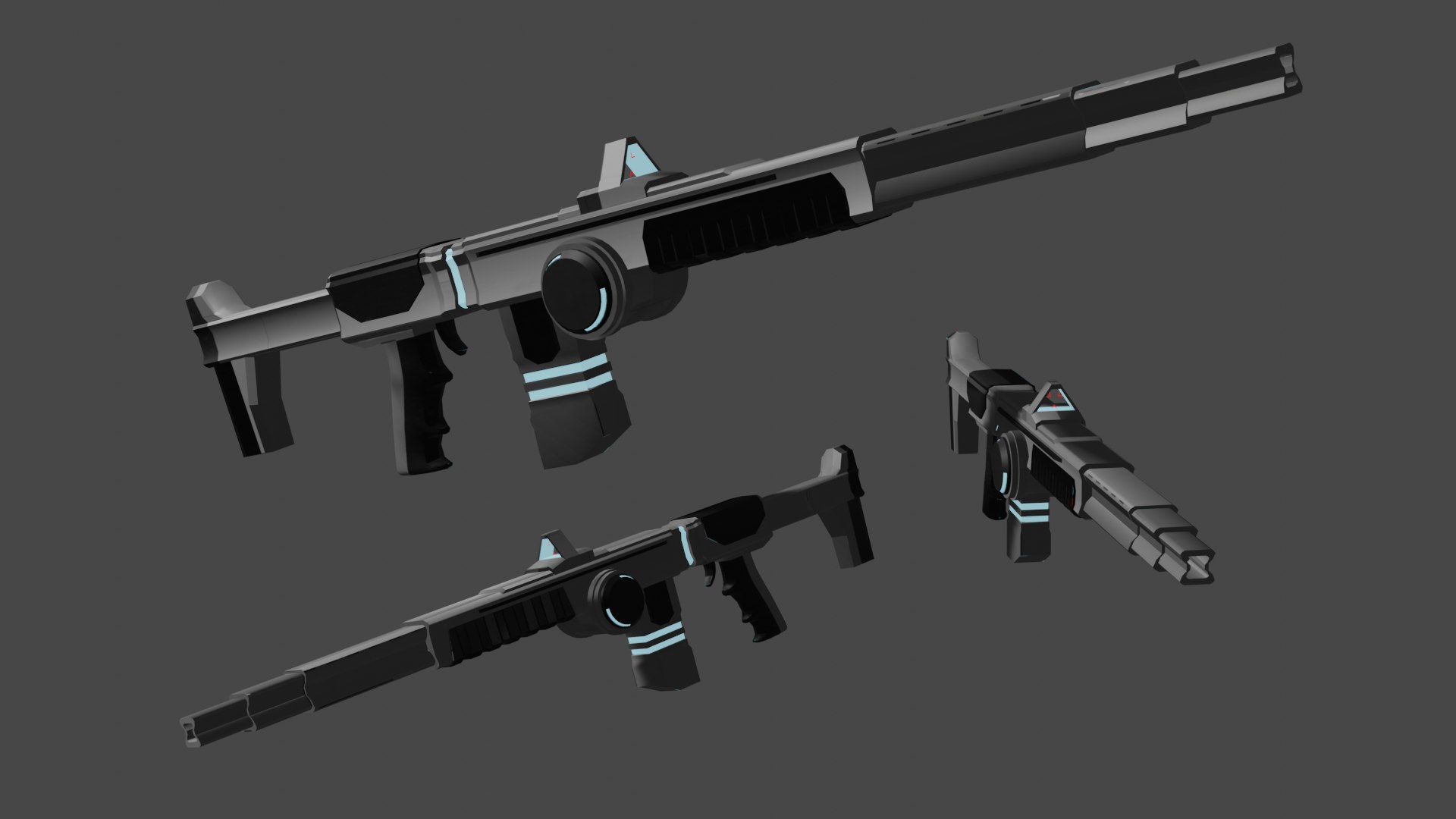Sci-fi Rifle 3D Model - TurboSquid 2031595