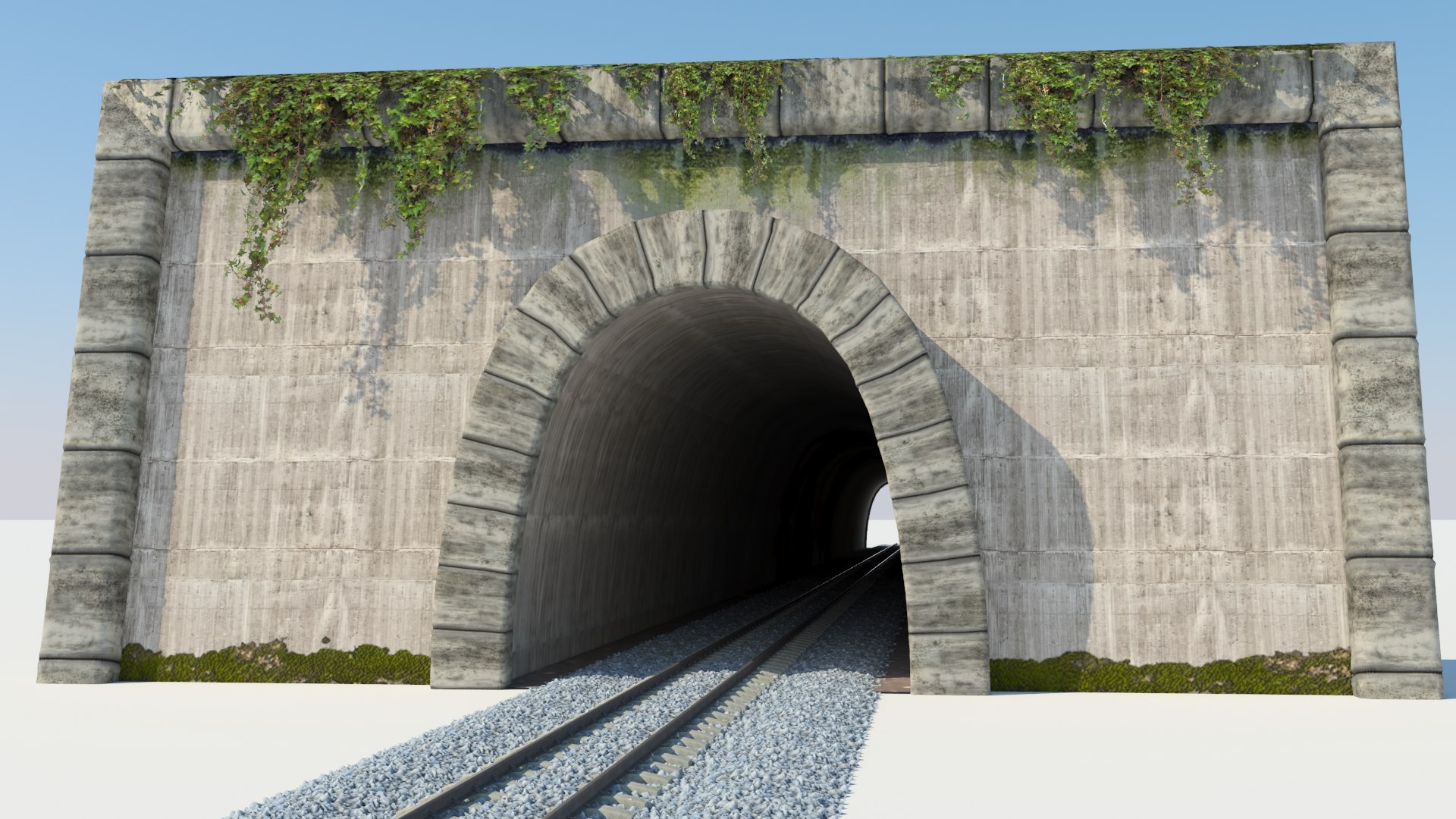 3d model rail tunel