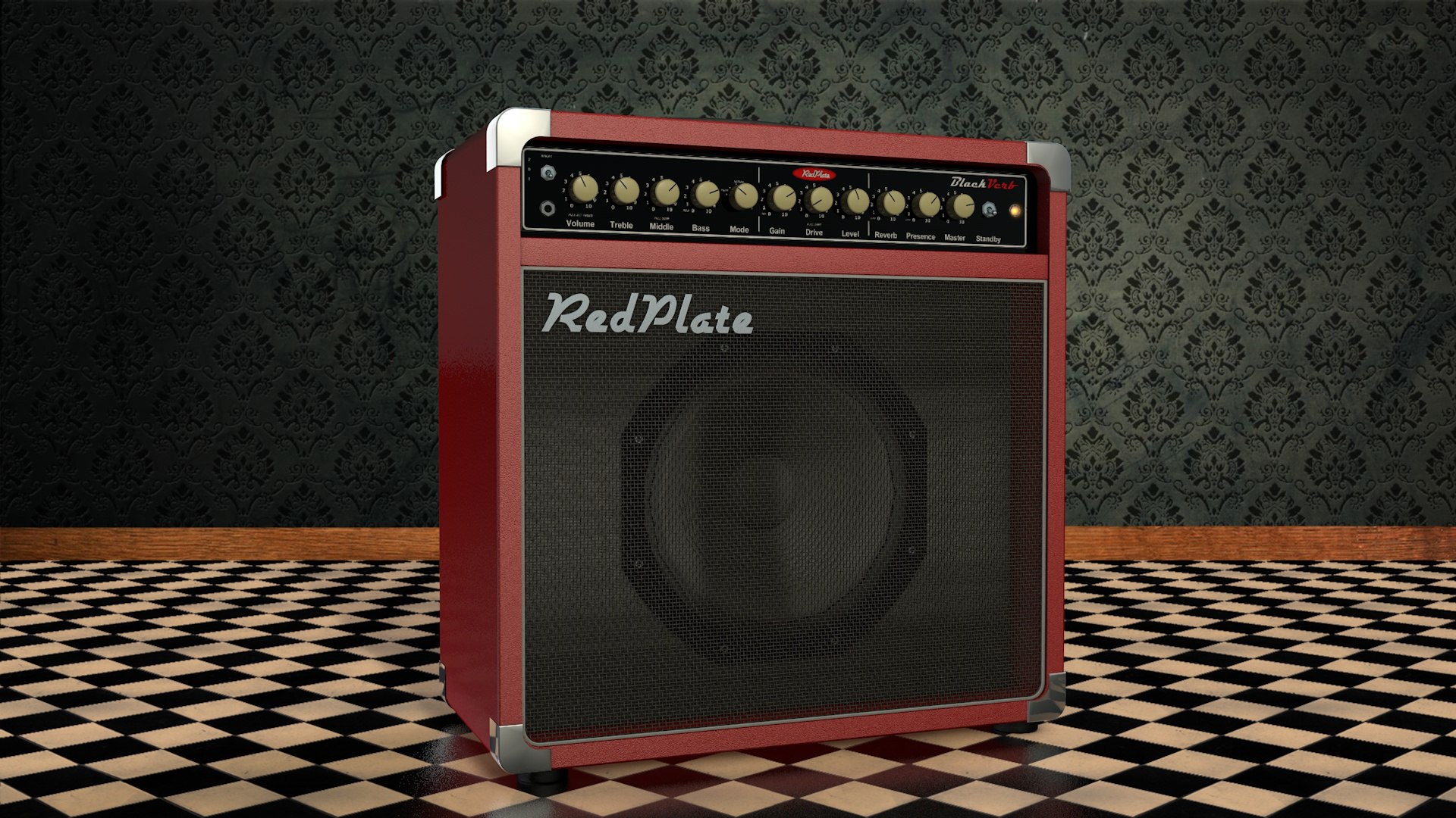 Redplate Amp 3D Model - TurboSquid 1153997