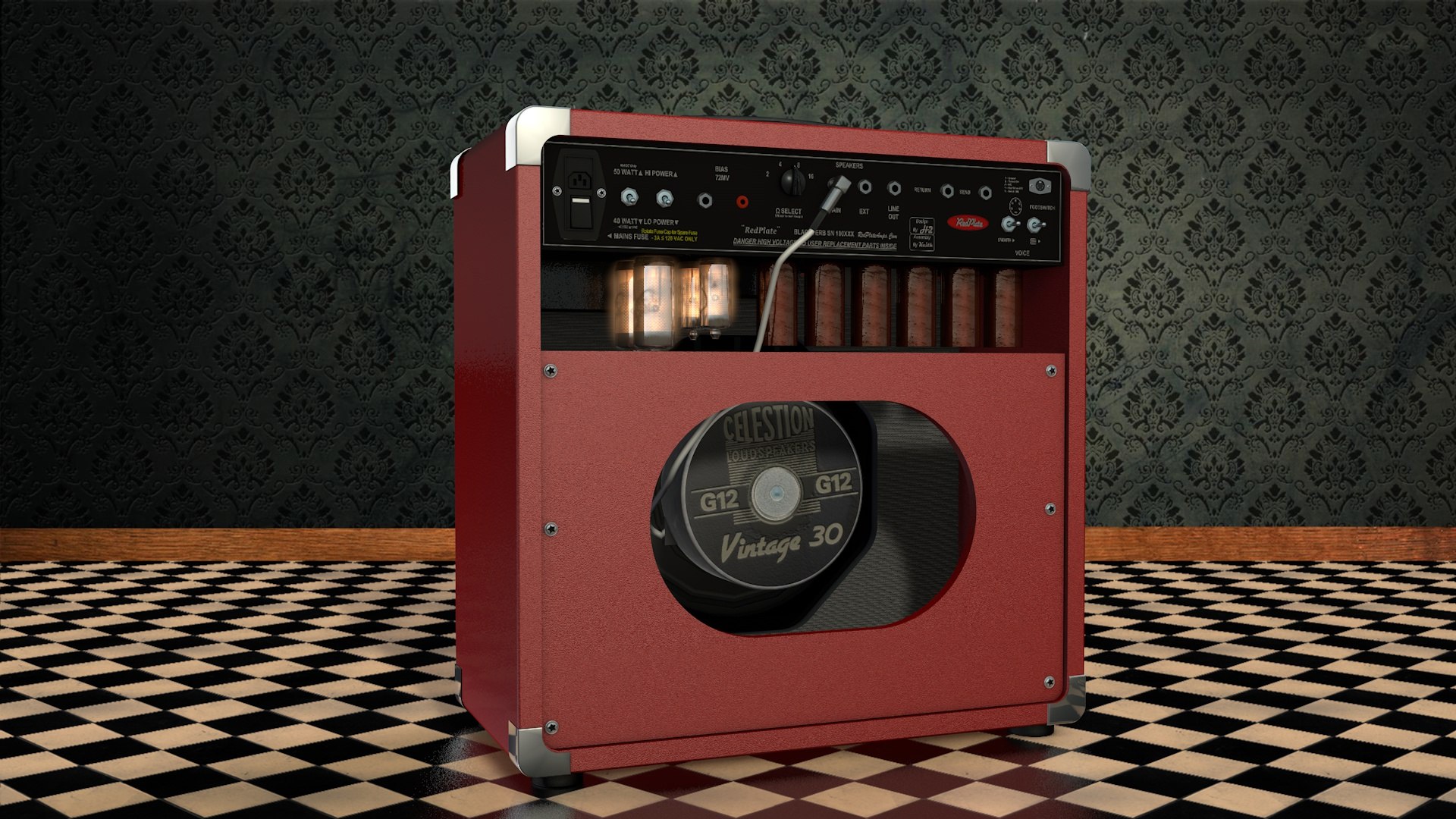 Redplate Amp 3D Model - TurboSquid 1153997