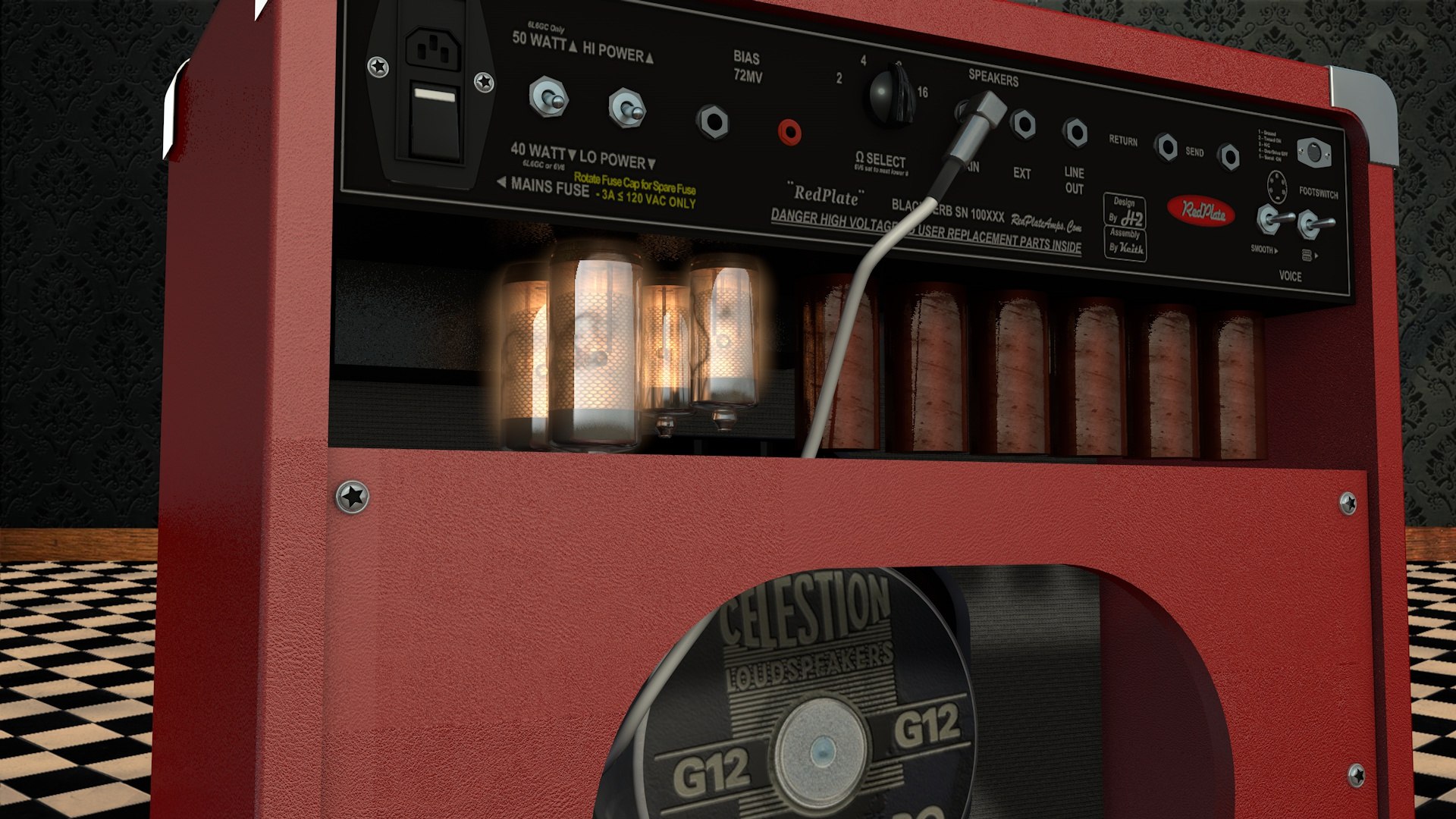 Redplate Amp 3D Model - TurboSquid 1153997