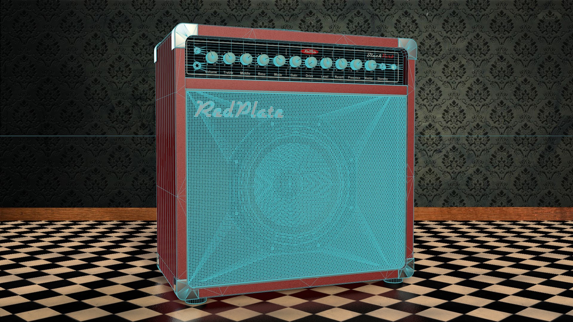 Redplate Amp 3D Model - TurboSquid 1153997