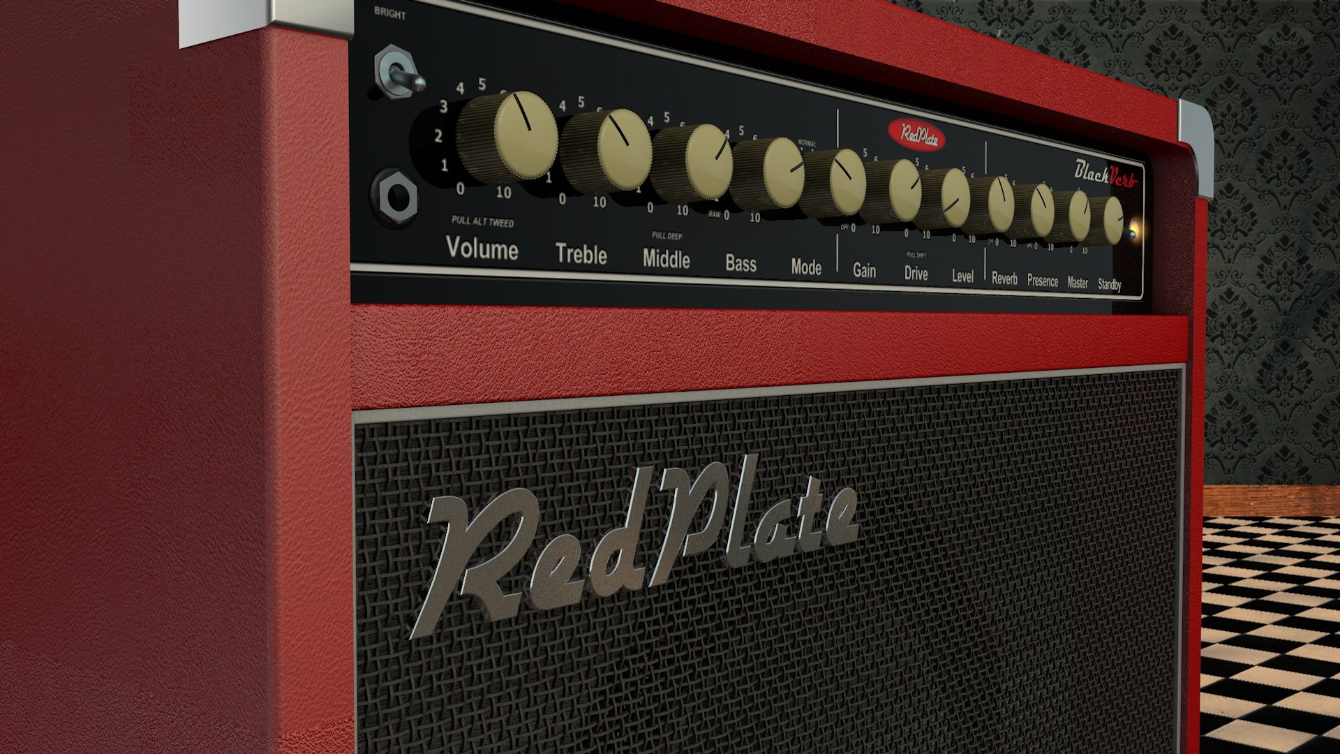 Redplate Amp 3D Model - TurboSquid 1153997