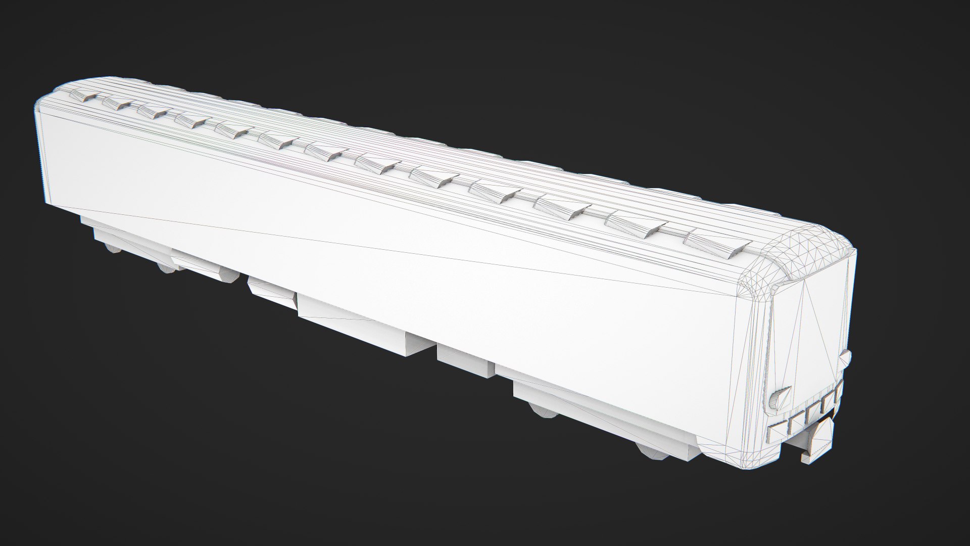 3d model of soviet subway train