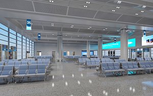 Free 3D Airport Terminal Interior Models - Available For Download On ...