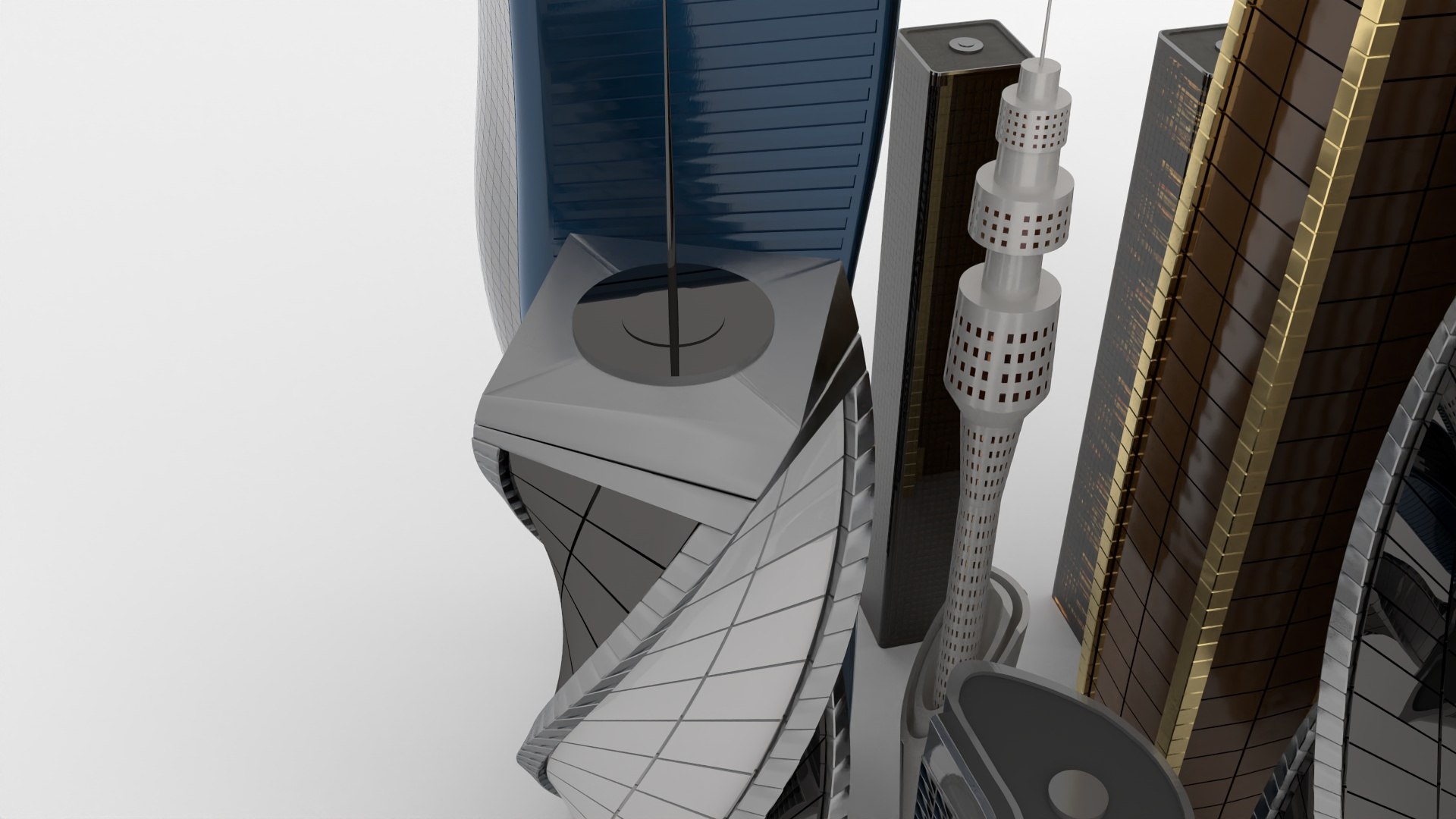 3D Skyscraper Polovinko Model - TurboSquid 1945589