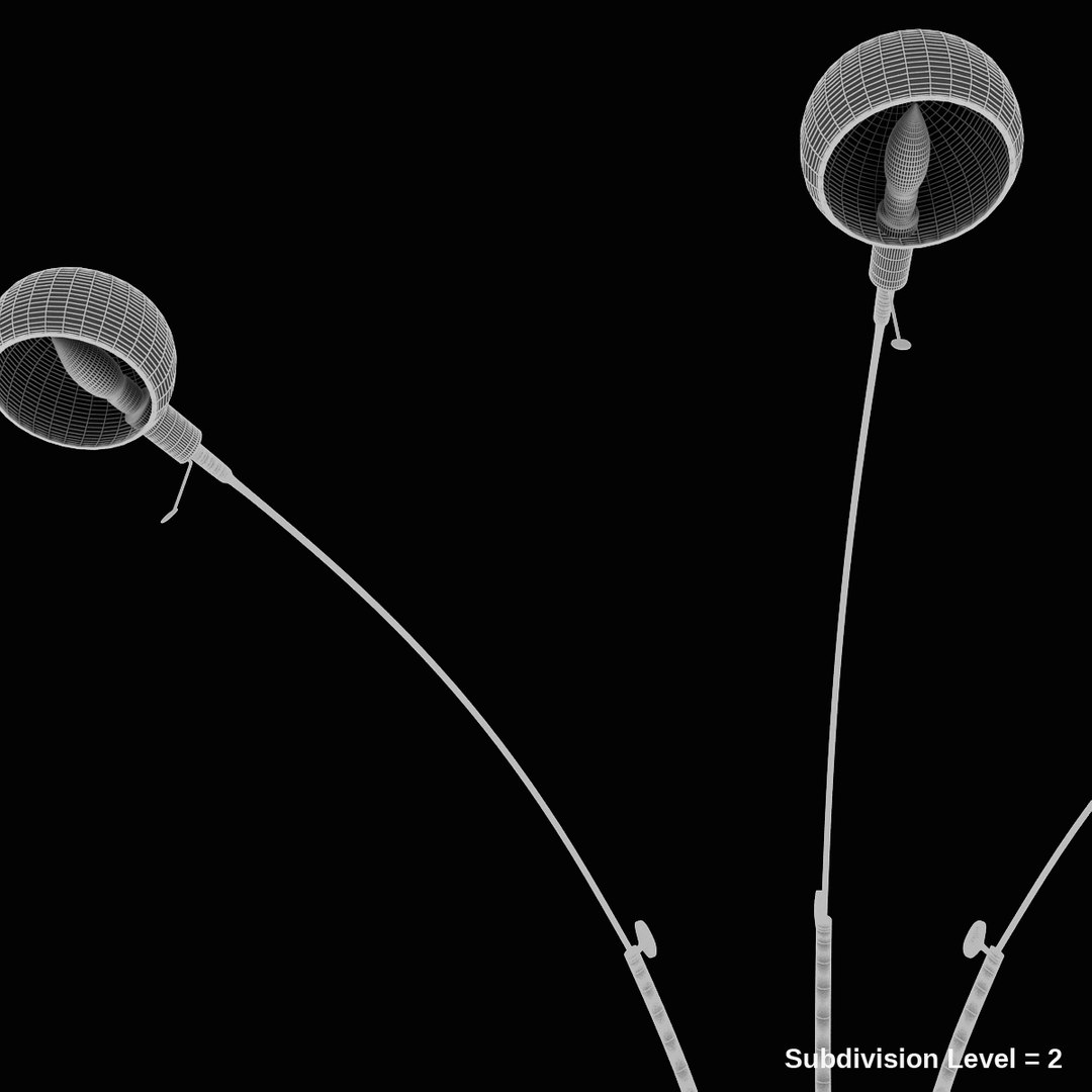 3d standing floor lamp model