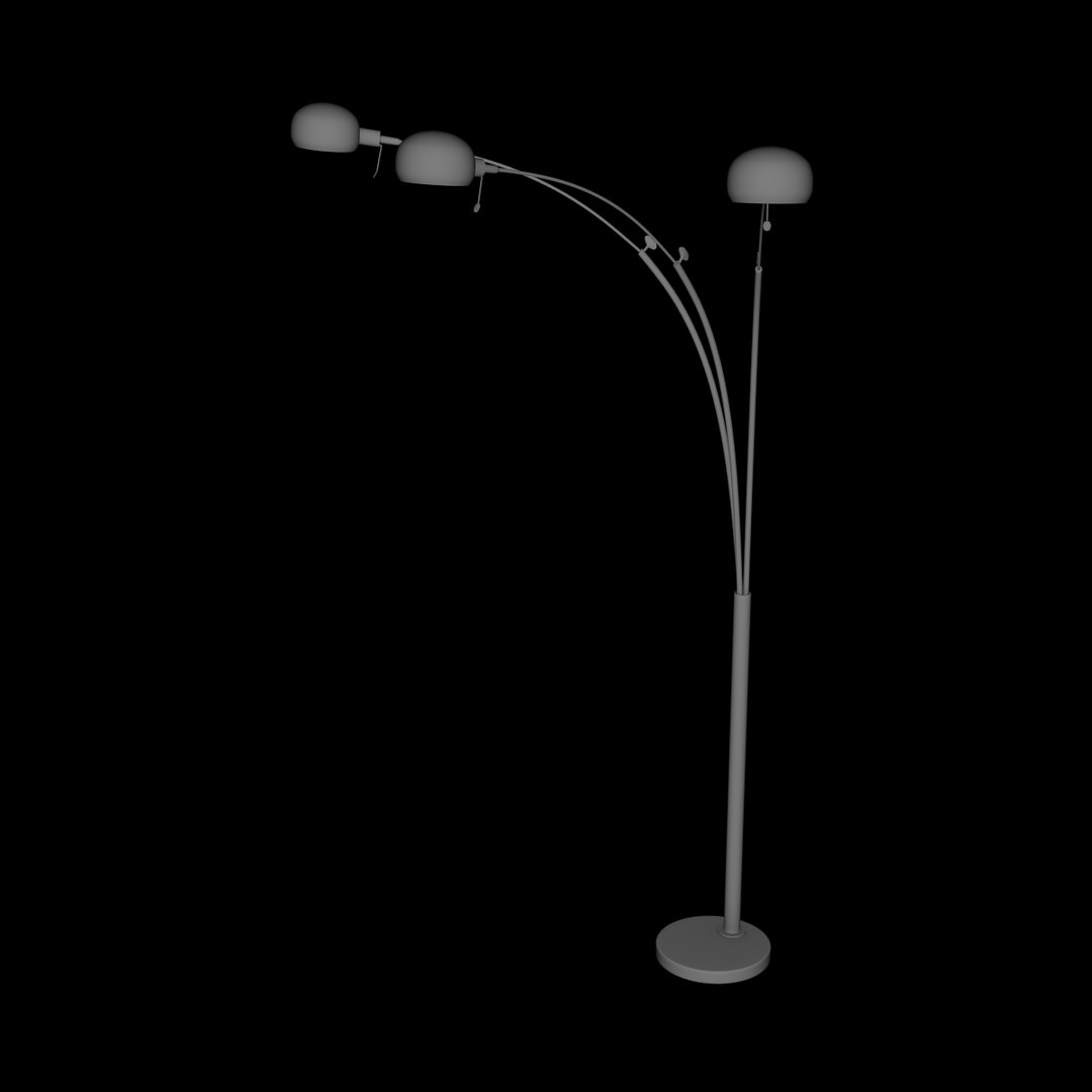 3d standing floor lamp model
