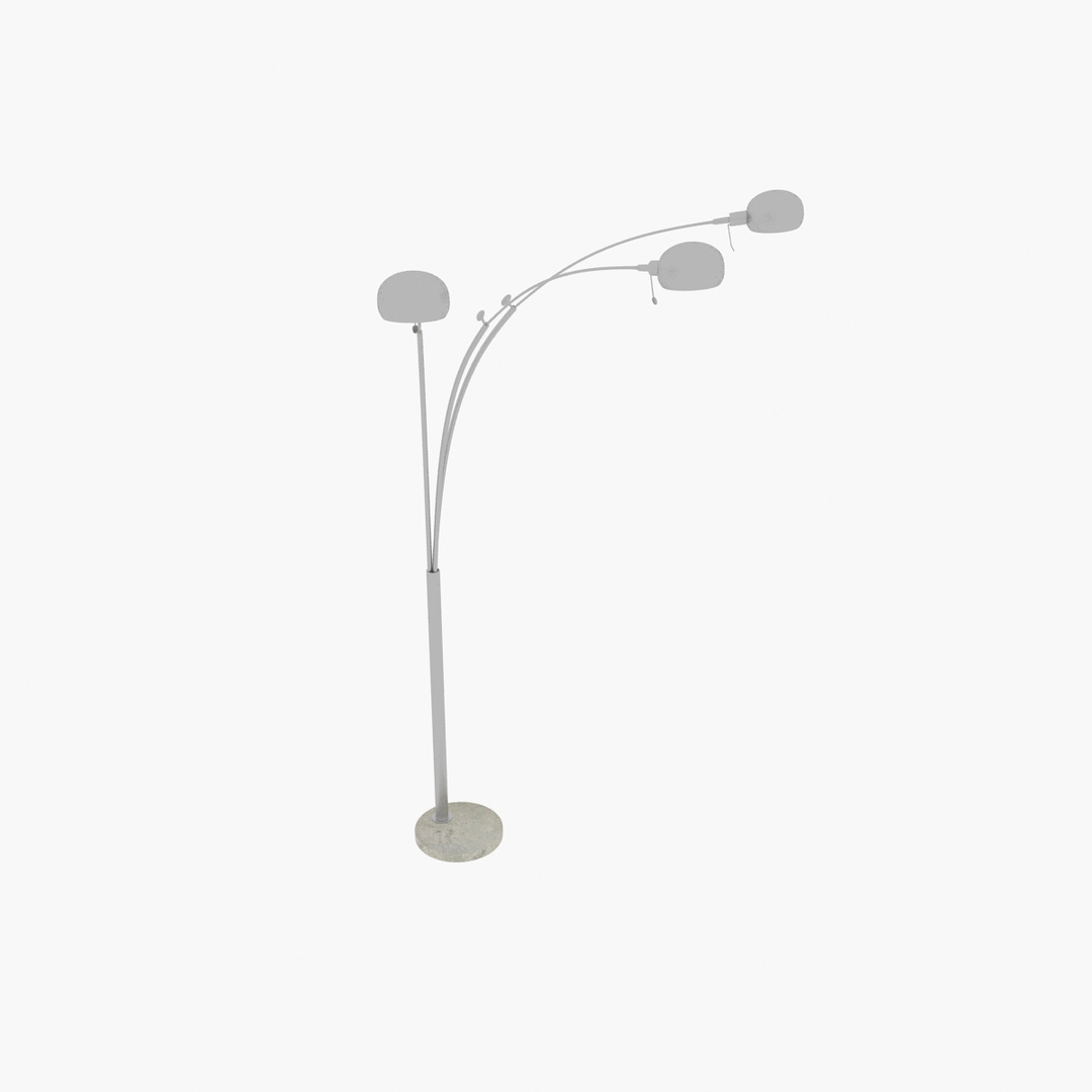 3d standing floor lamp model
