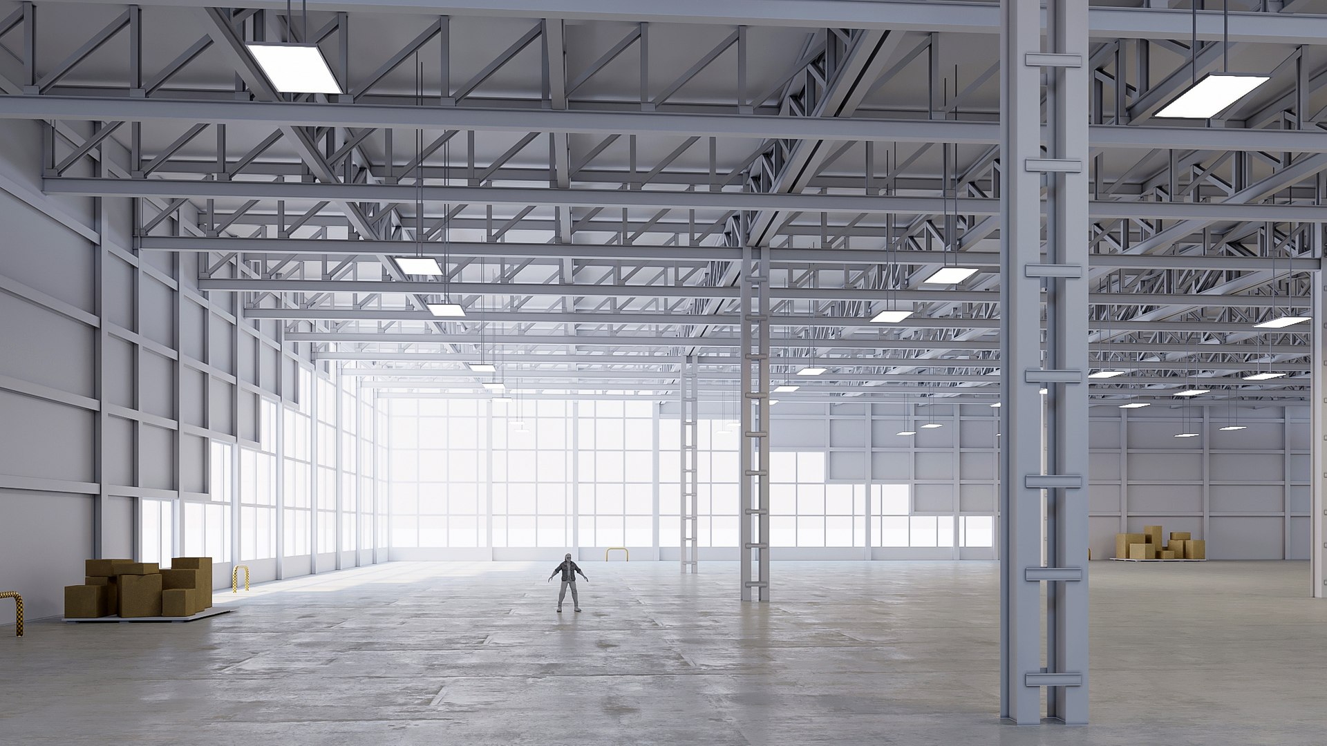 3D Low Poly Warehouse 12 Model - TurboSquid 2106836