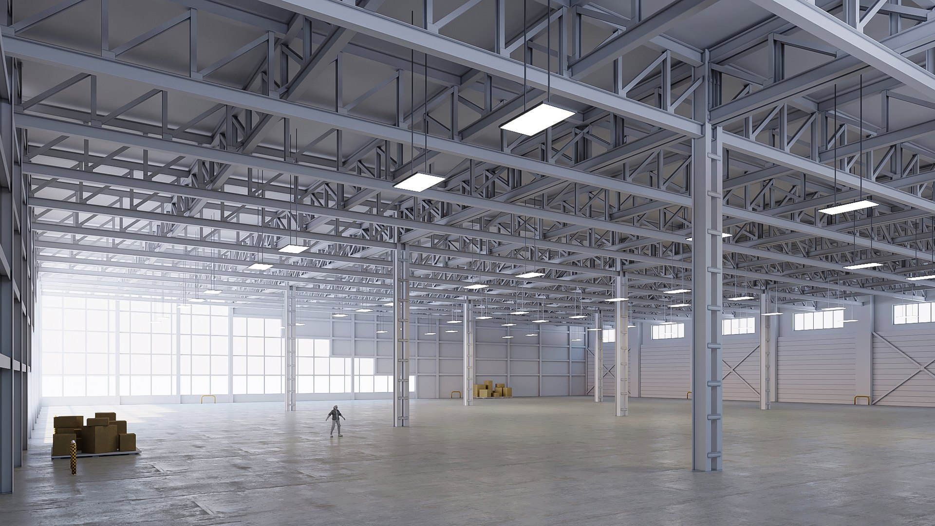 3D Low Poly Warehouse 12 Model - TurboSquid 2106836