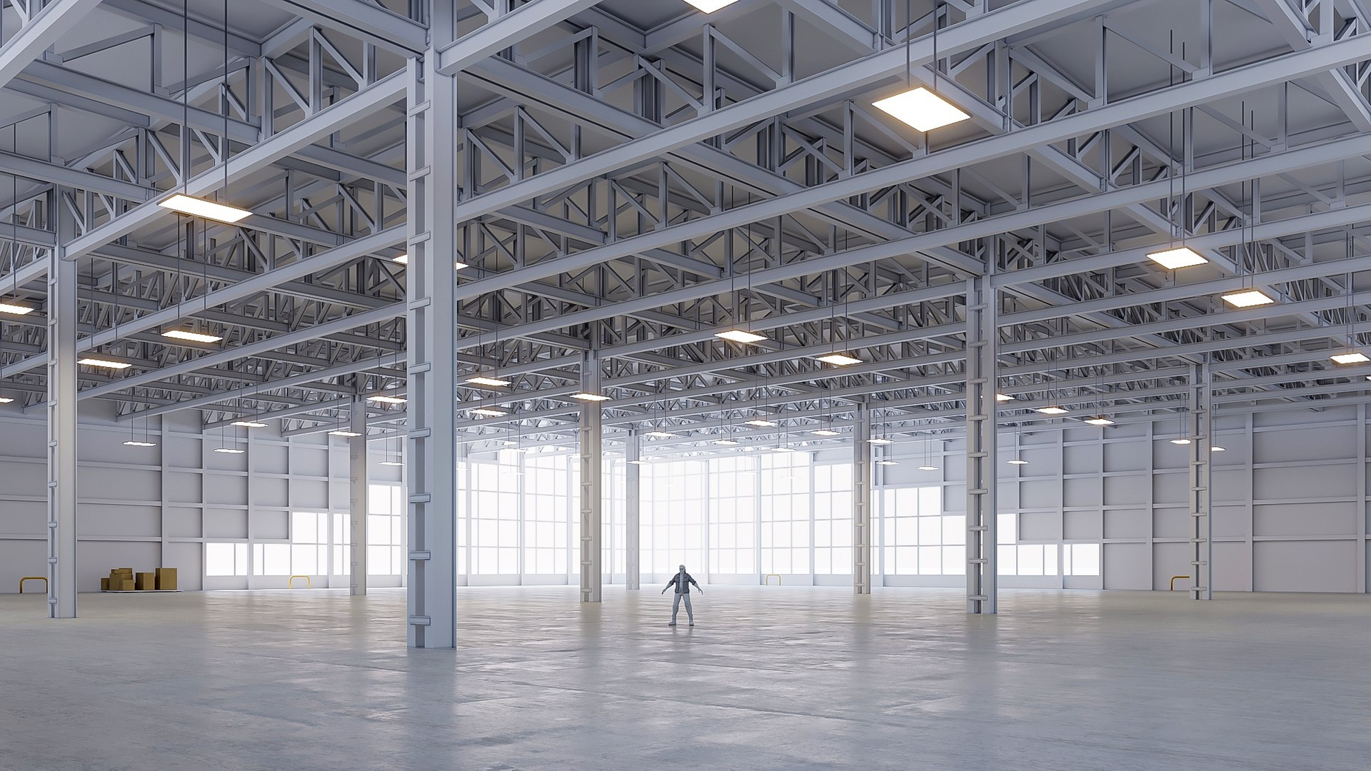 3D Low Poly Warehouse 12 Model - TurboSquid 2106836