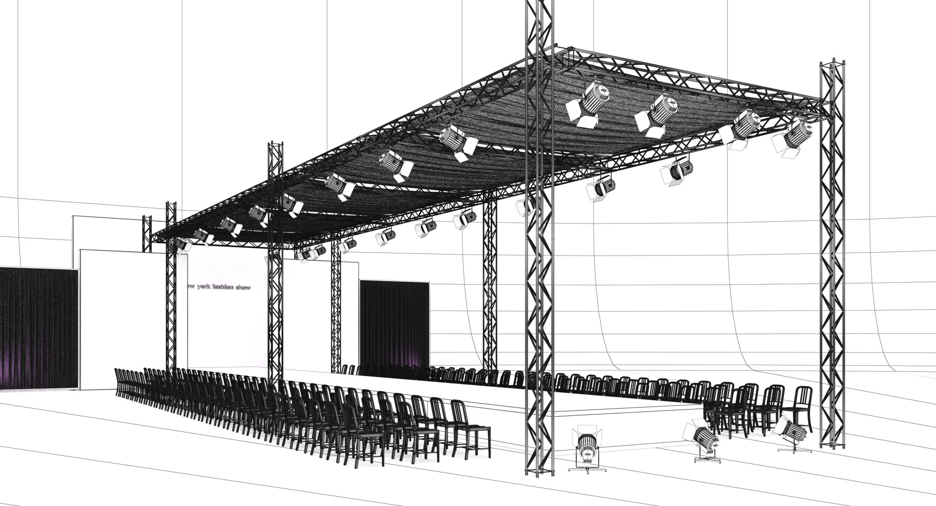 Catwalk Realistic 3D Model - TurboSquid 1368937
