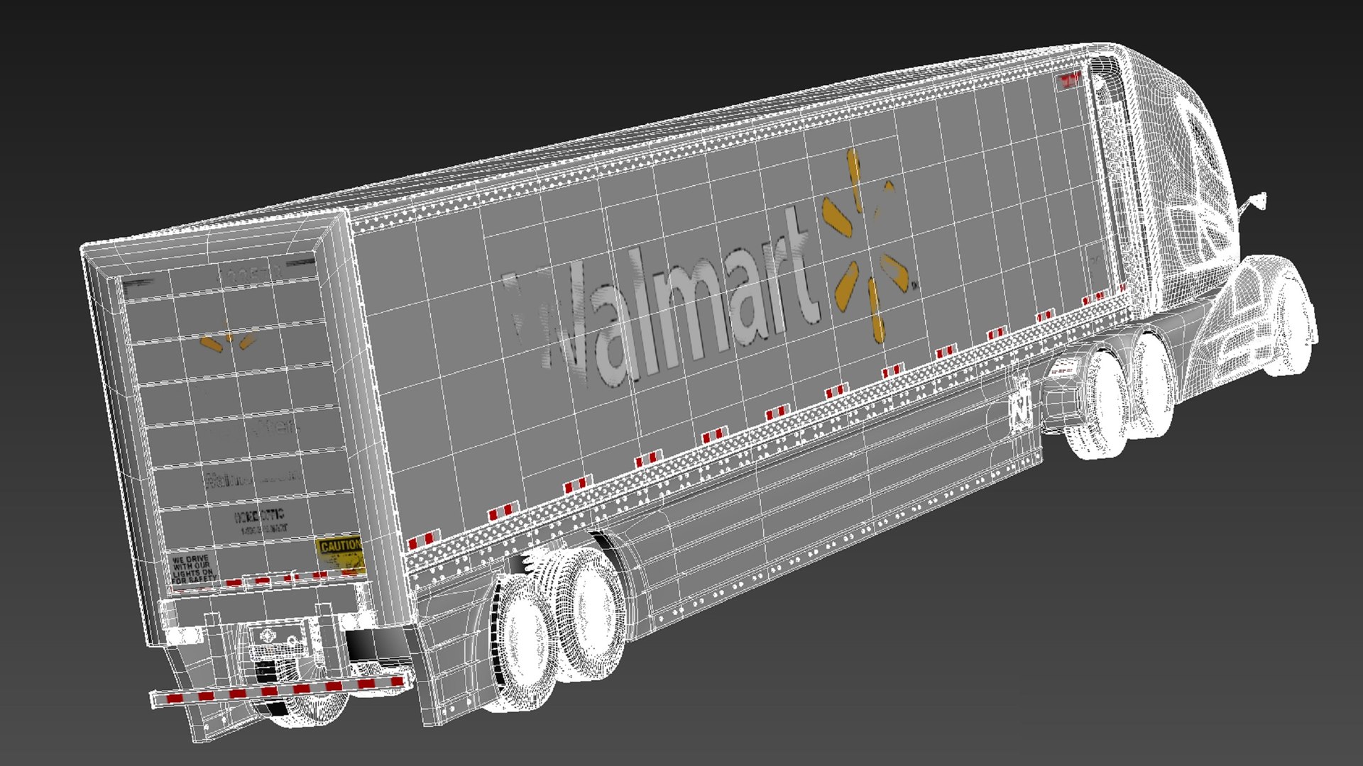 3d 2015 Walmart Truck Model