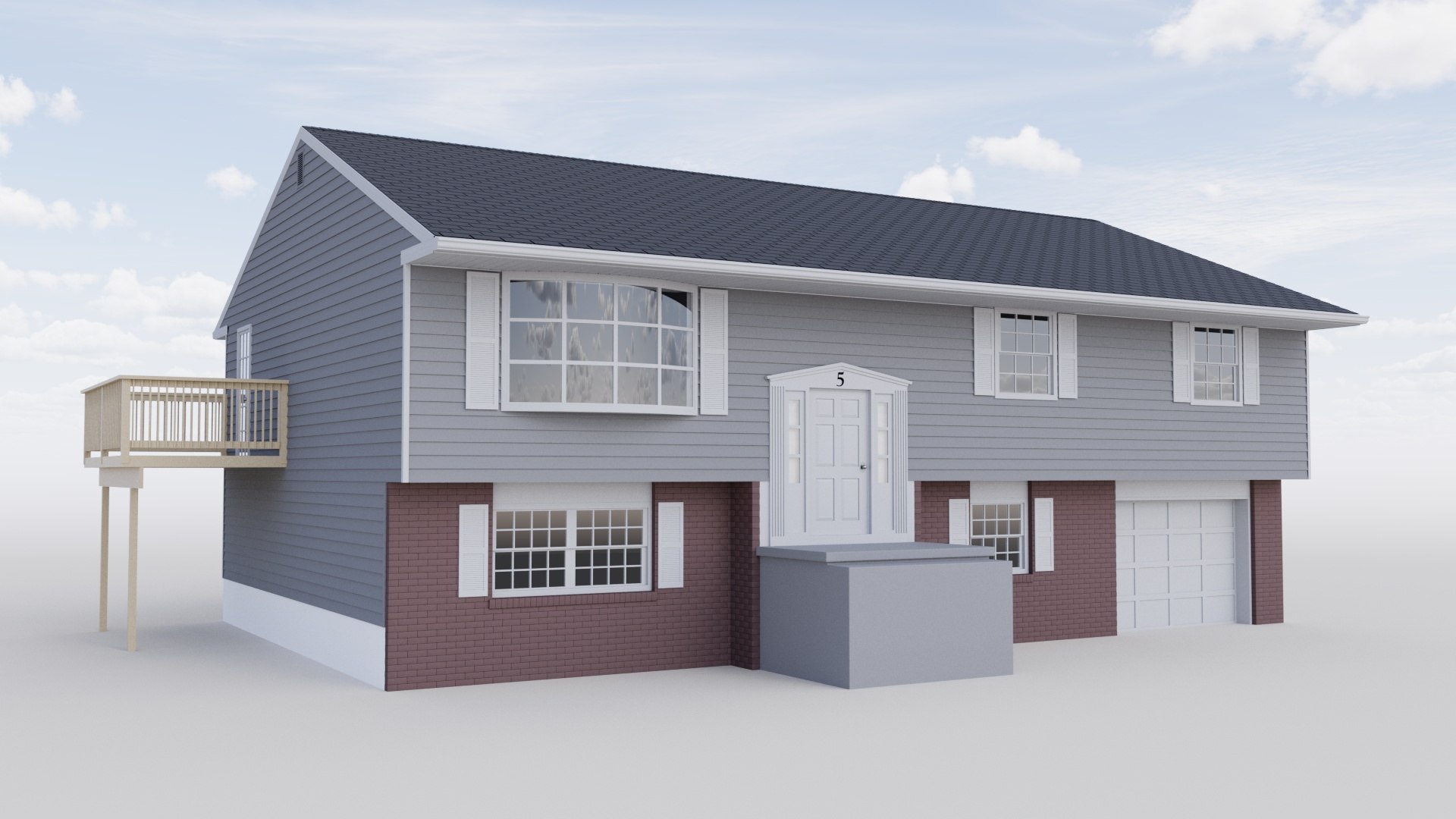 3D Model Single Family House - TurboSquid 2125406