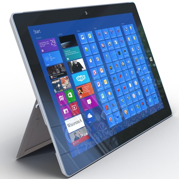 3d model microsoft surface 3 tablet