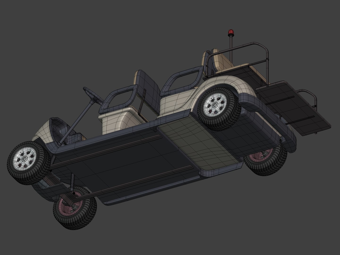 Electric Utility Cart 3D Model - TurboSquid 2073482