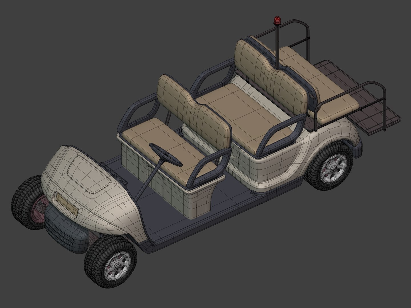 Electric Utility Cart 3D Model - TurboSquid 2073482