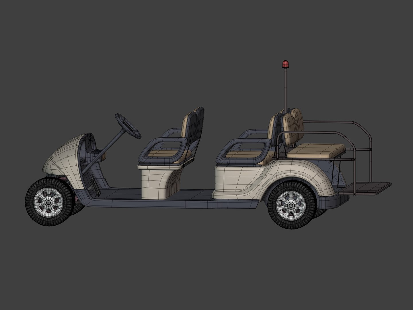 Electric Utility Cart 3D Model - TurboSquid 2073482
