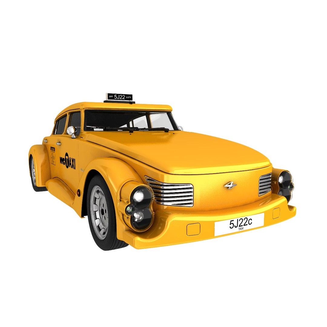 3D Taxi Car Model - TurboSquid 1354000